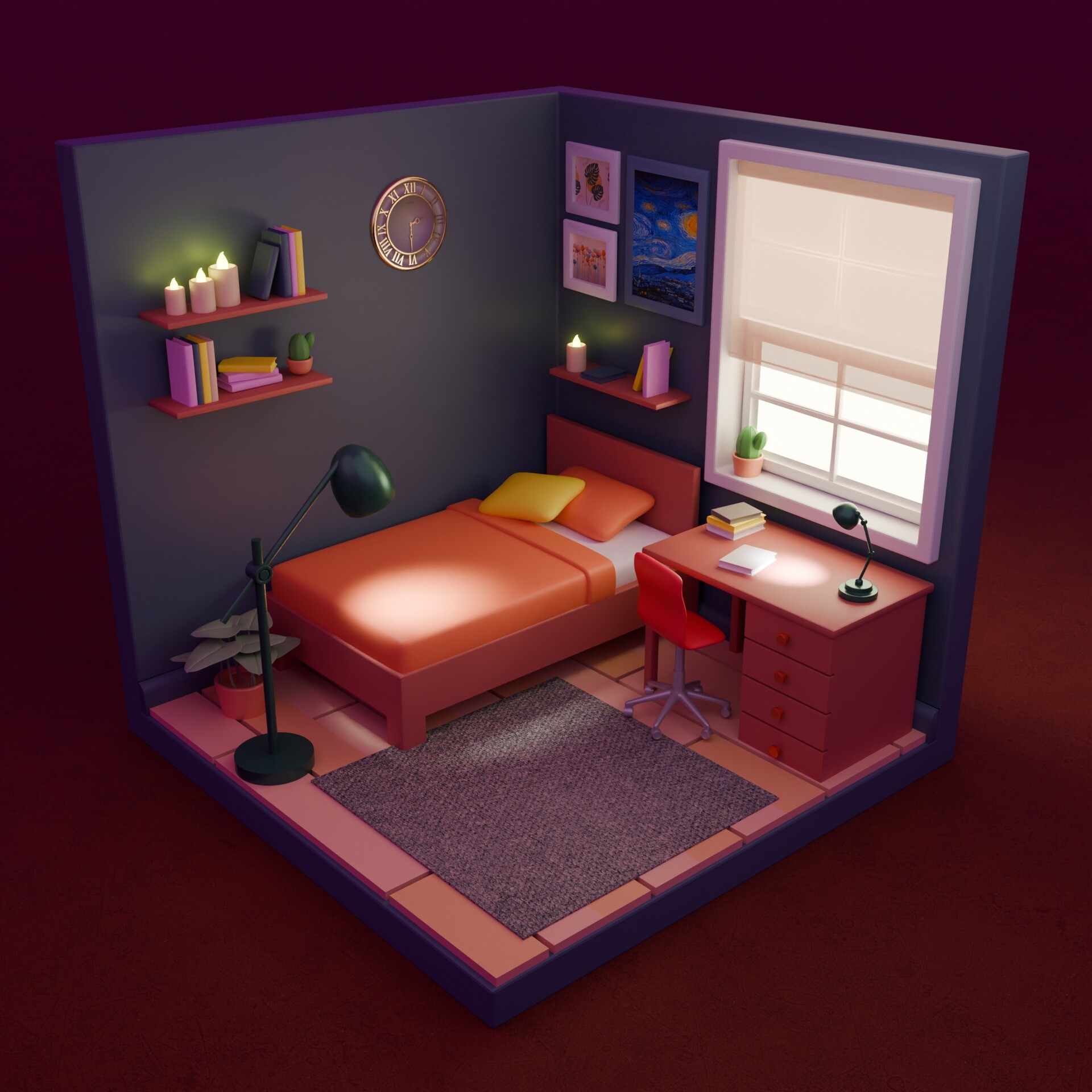 ArtStation - Isometric room