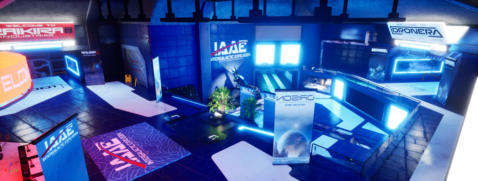 ArtStation - Virtual Exhibiton Unreal Engine 5 Lobby Level Design