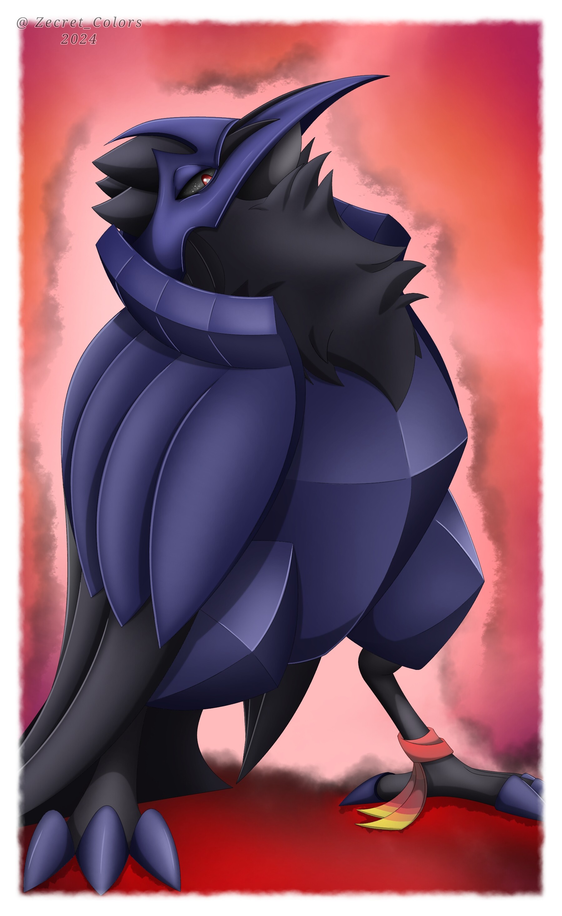 ArtStation - Intimidating Stance (Comm Art) (Art Progression)