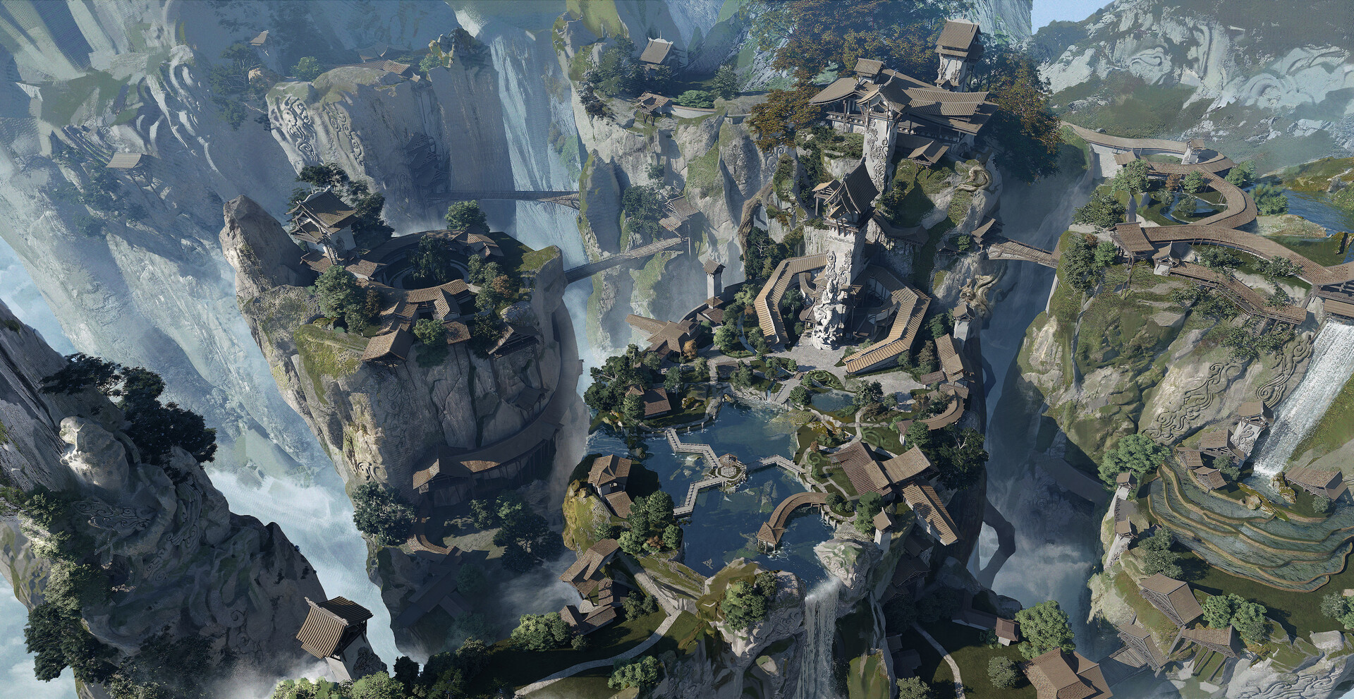 ArtStation - Shanshui ancient town