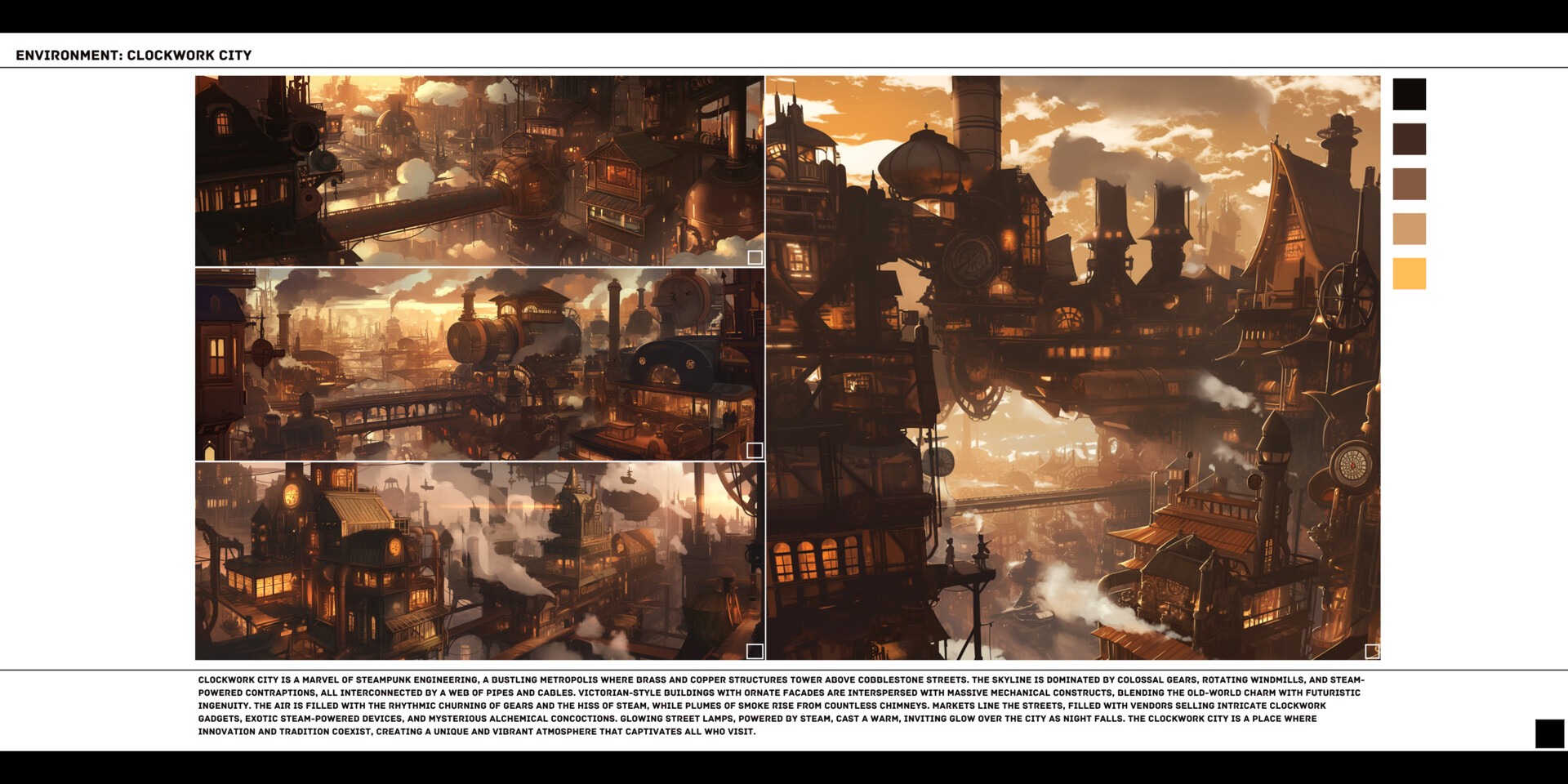 ArtStation - Environment: Clockwork City