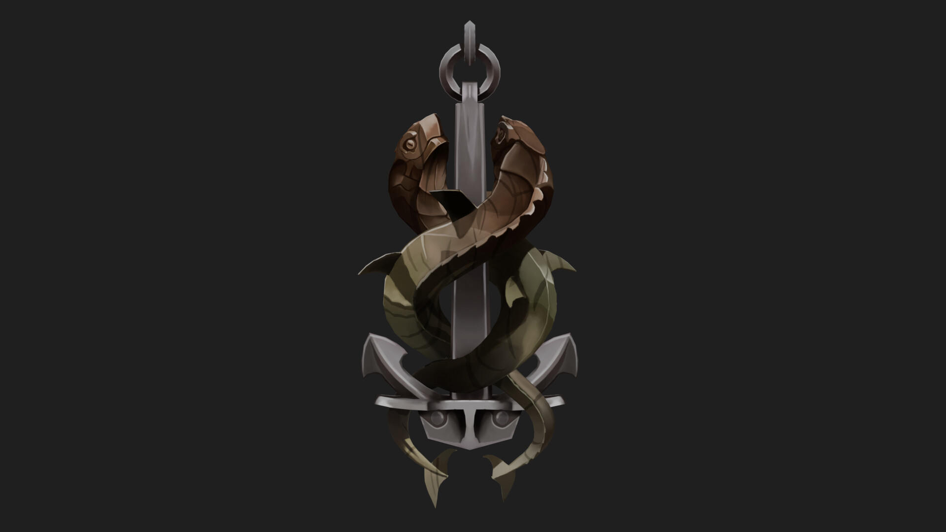 ArtStation - Dishonored 2 Anchor handpainted 3D model fanart