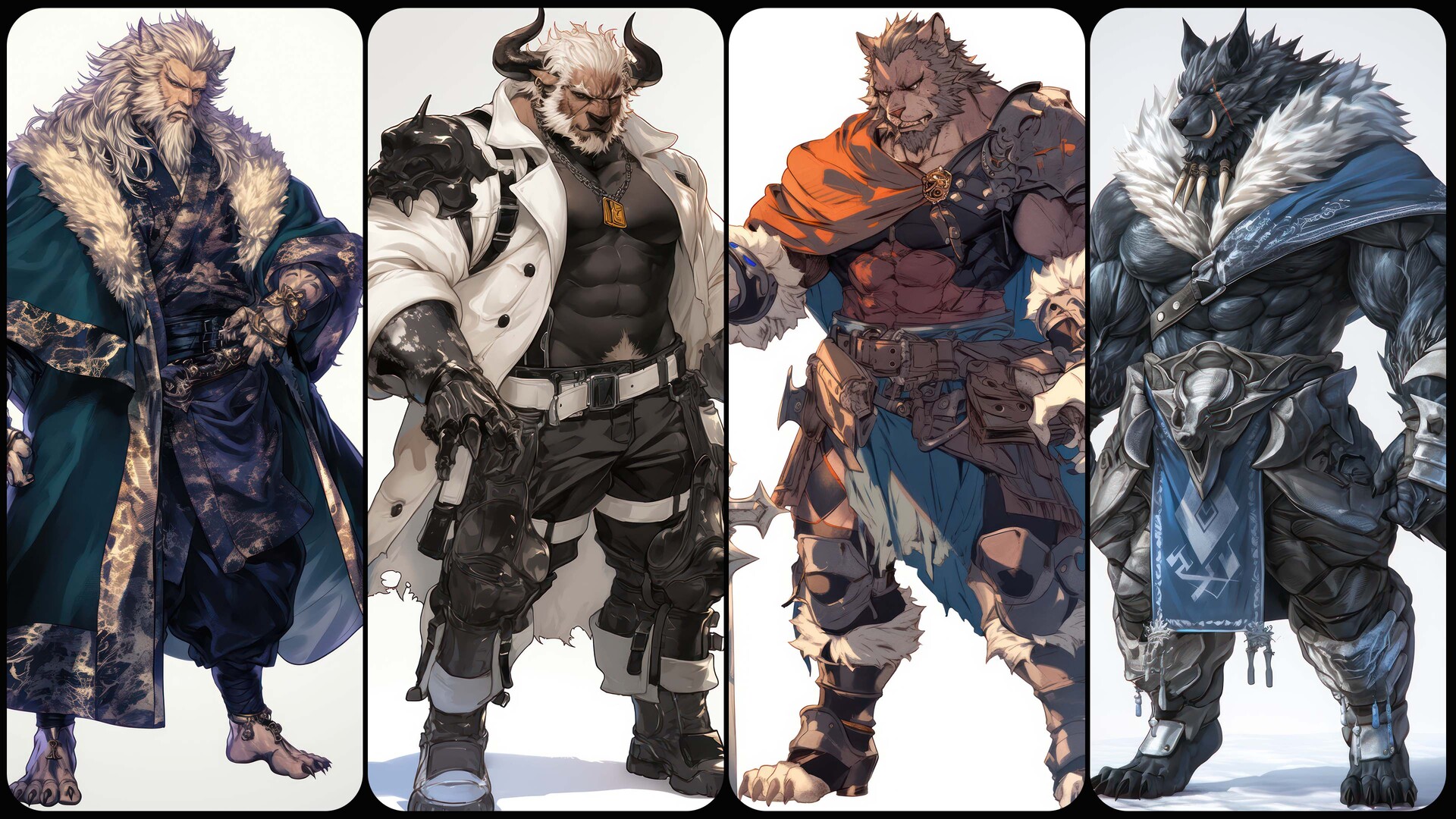 Ferial Studio - 🔹260 Hrothgar - Anime Character Reference Image Pack v ...