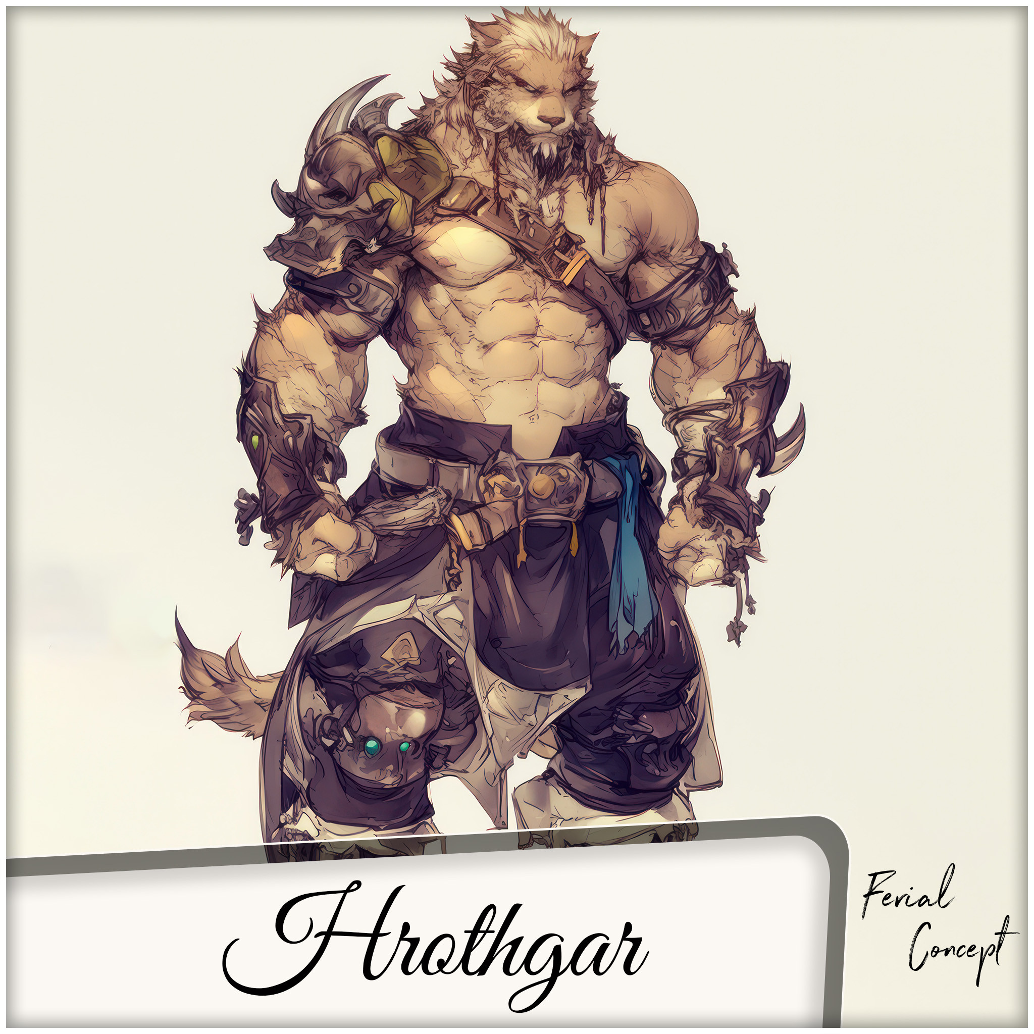 Ferial Studio - 🔹260 Hrothgar - Anime Character Reference Image Pack v ...