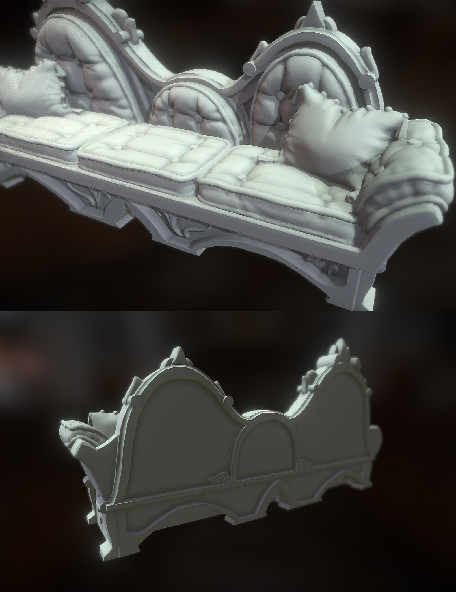 Rita Puhakka - Portfolio website - Fantasy Chez Lounge Bed - 3D ...