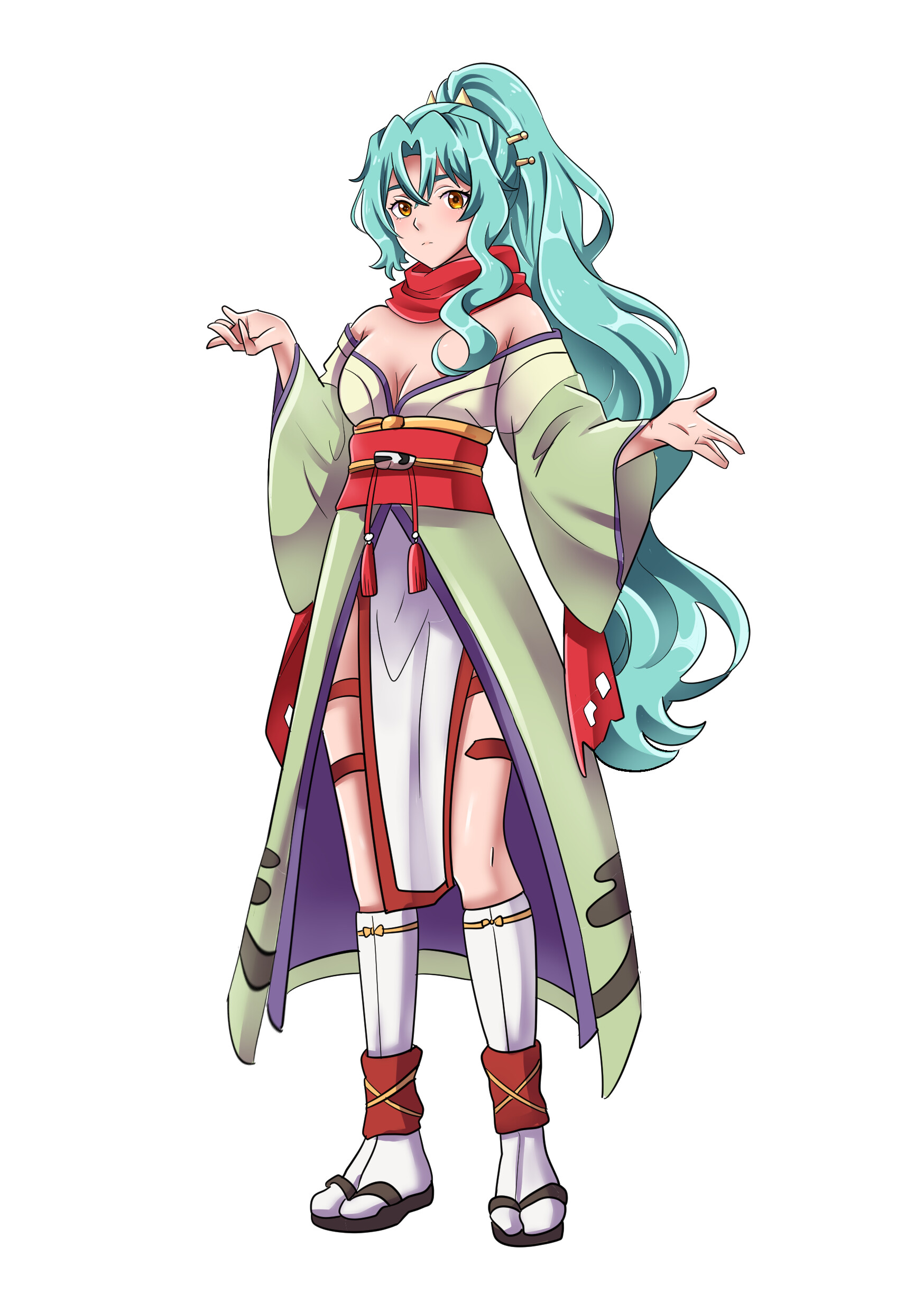 ArtStation - Tomoe from moonlit fantasy 🌸