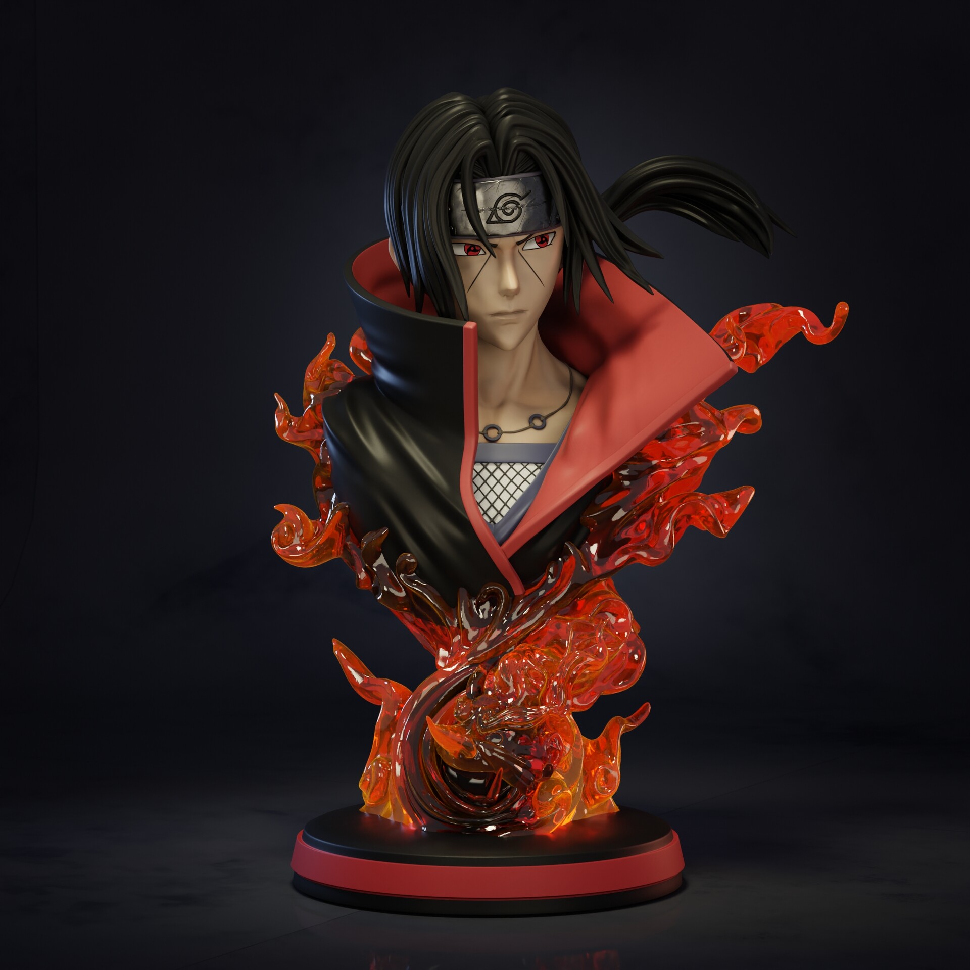 ArtStation - Itachi Uchiha - Bust Fanart