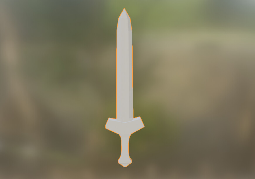 ArtStation - Low Poly Sword