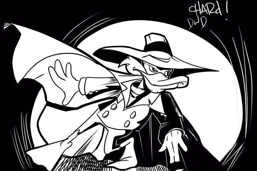 dark wing duck coloring pages