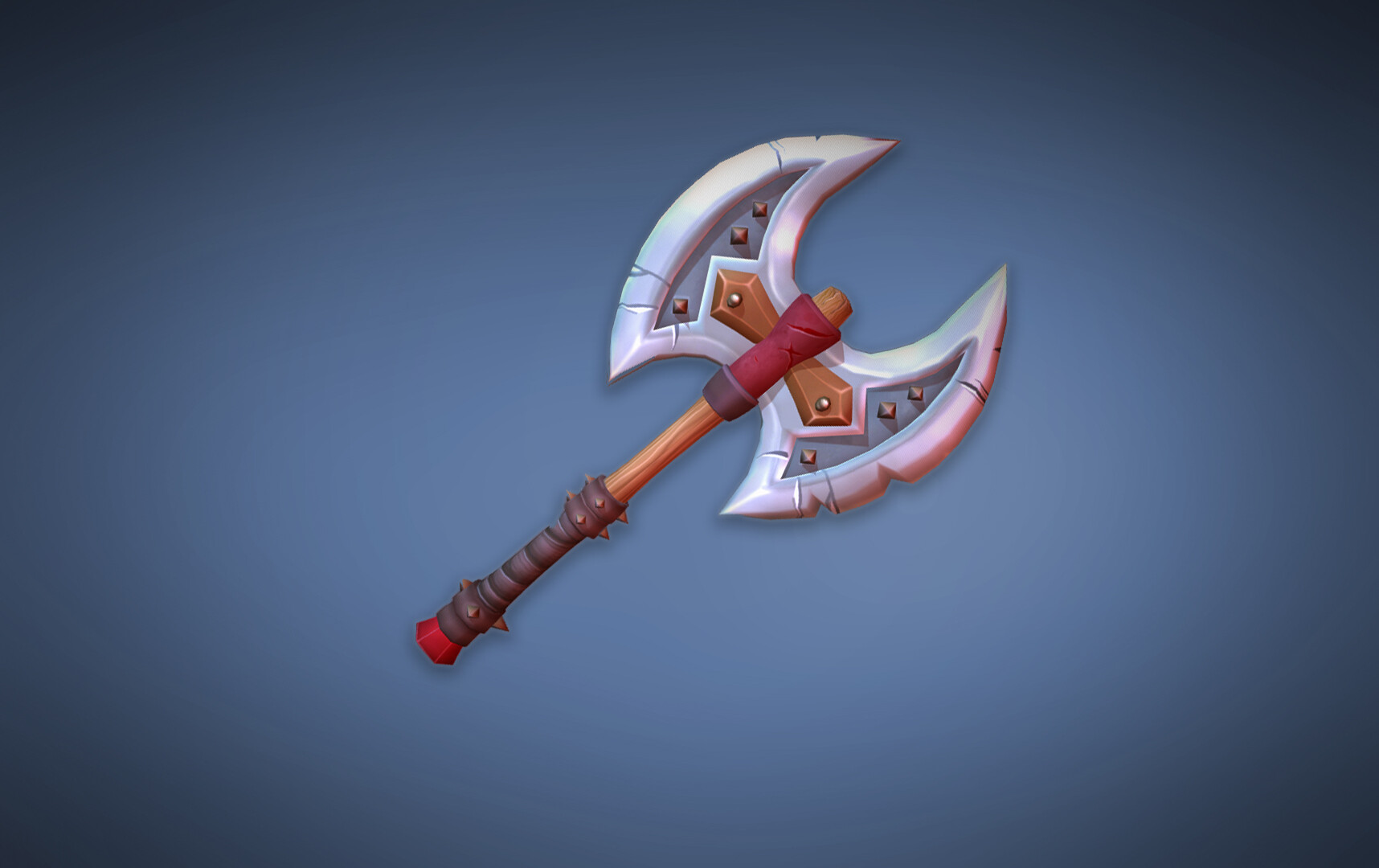 ArtStation - Stylzied, Handpainted Battle-Axe!