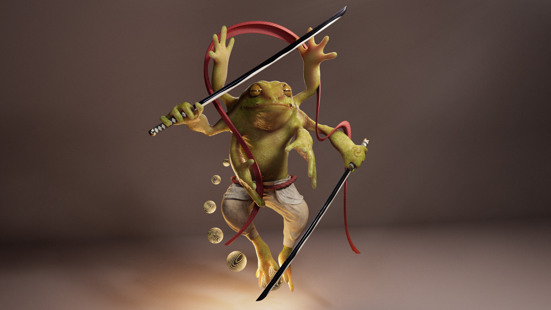 ArtStation - Ronin frog