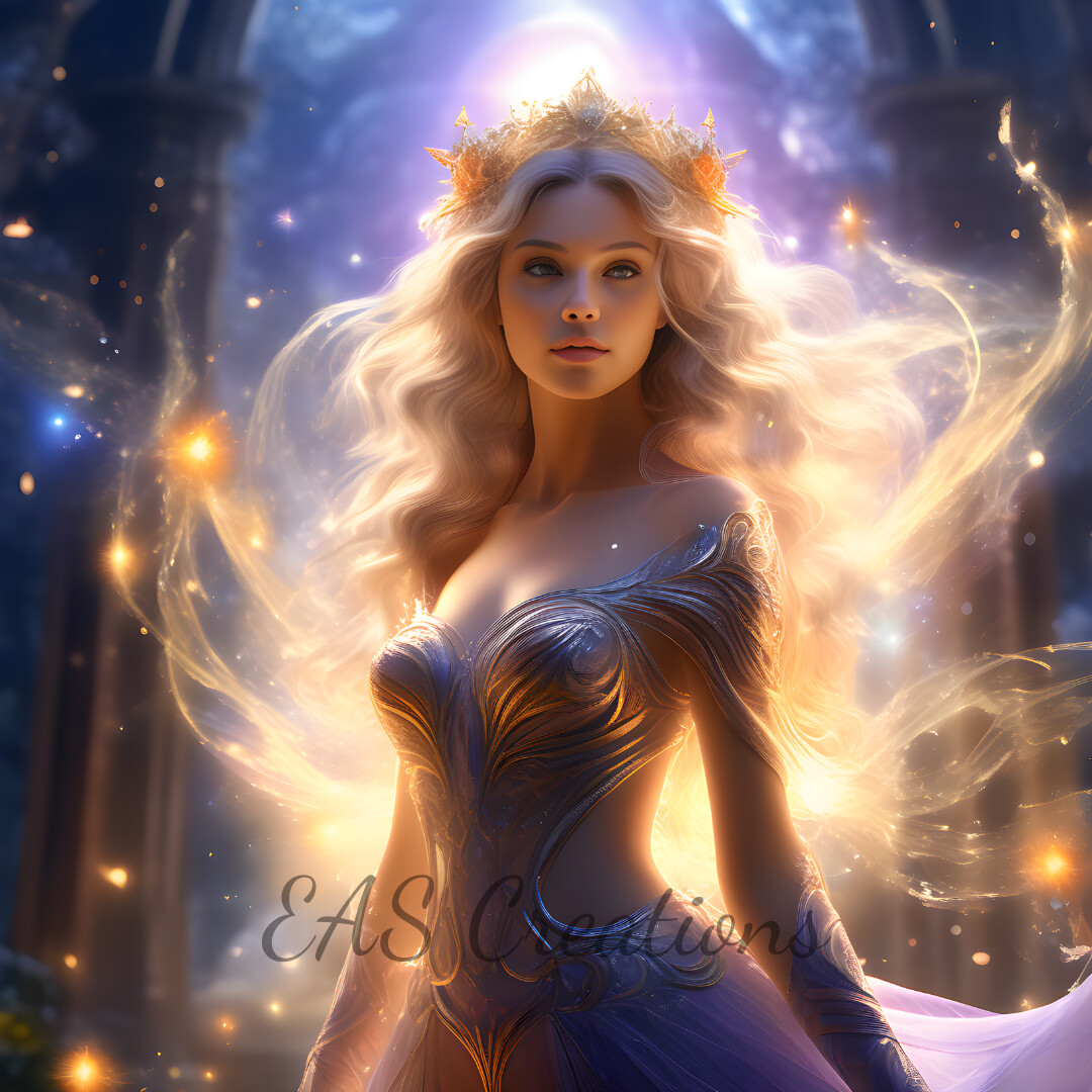 EtherealAura Studios - Luminara, the Astral Enchantress: Harmonies of Cosmic Magic