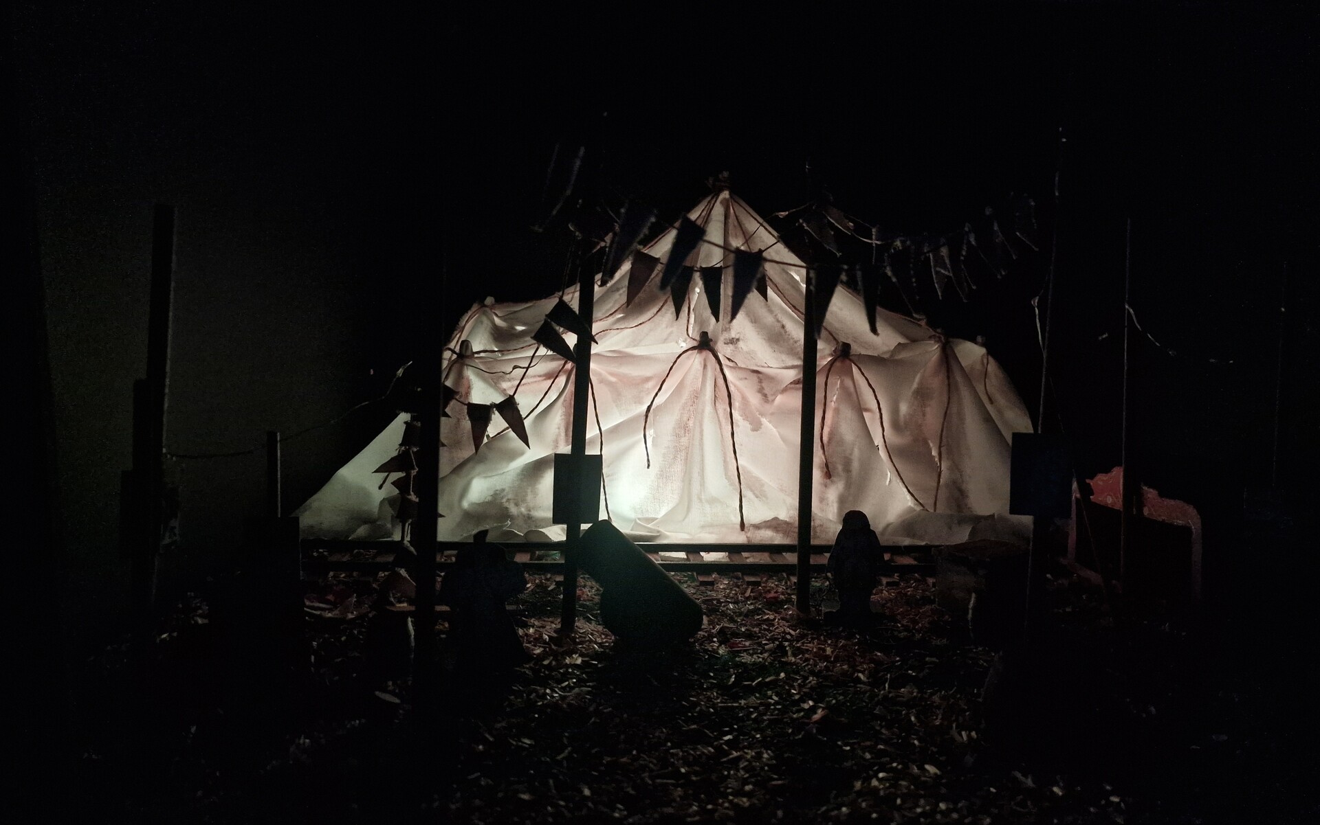 dark circus tent