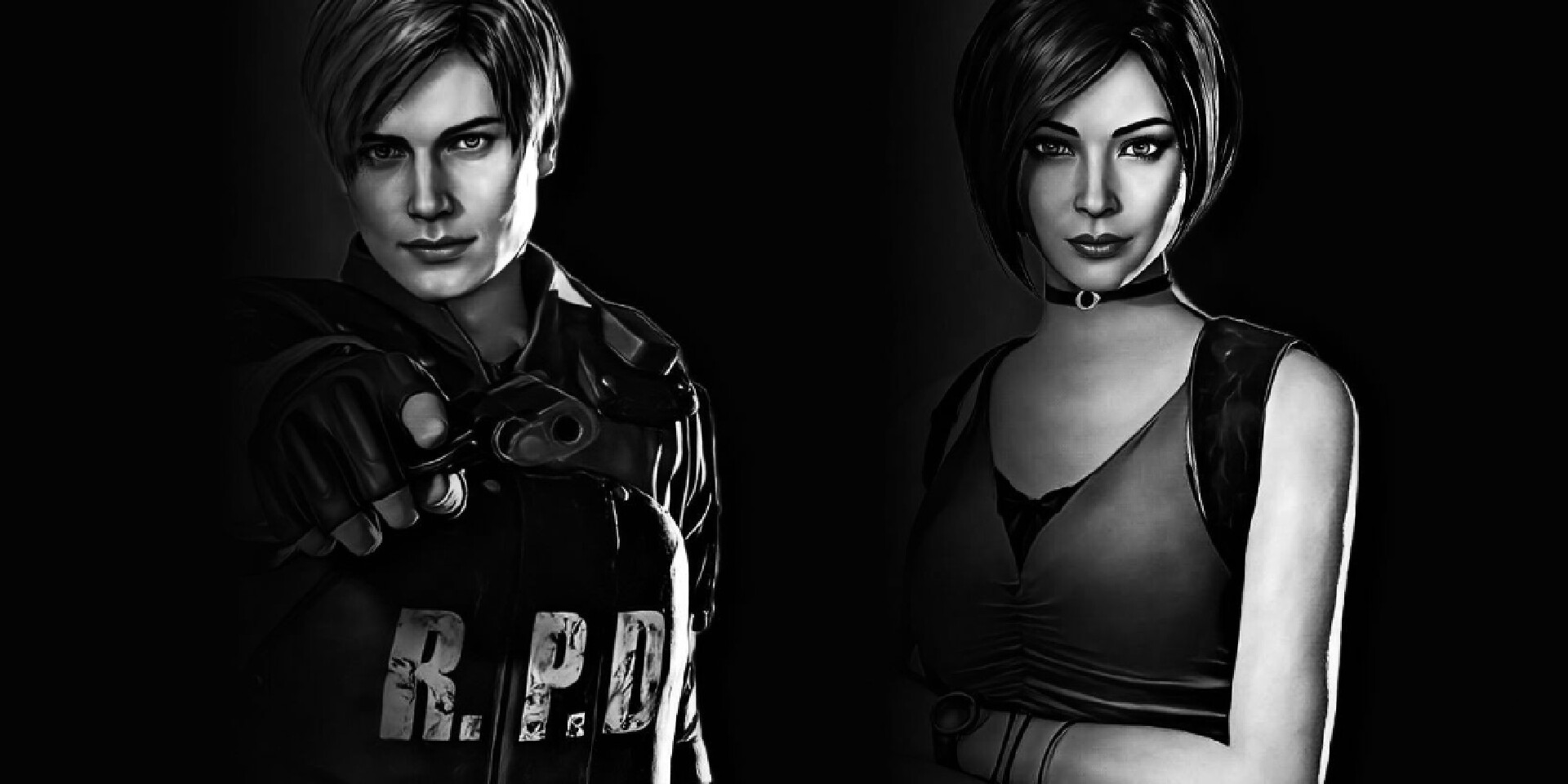 ArtStation - Leon & Ada (RE2 2019)