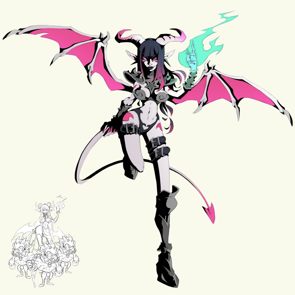 ArtStation - “Hellpunk” - Succubus