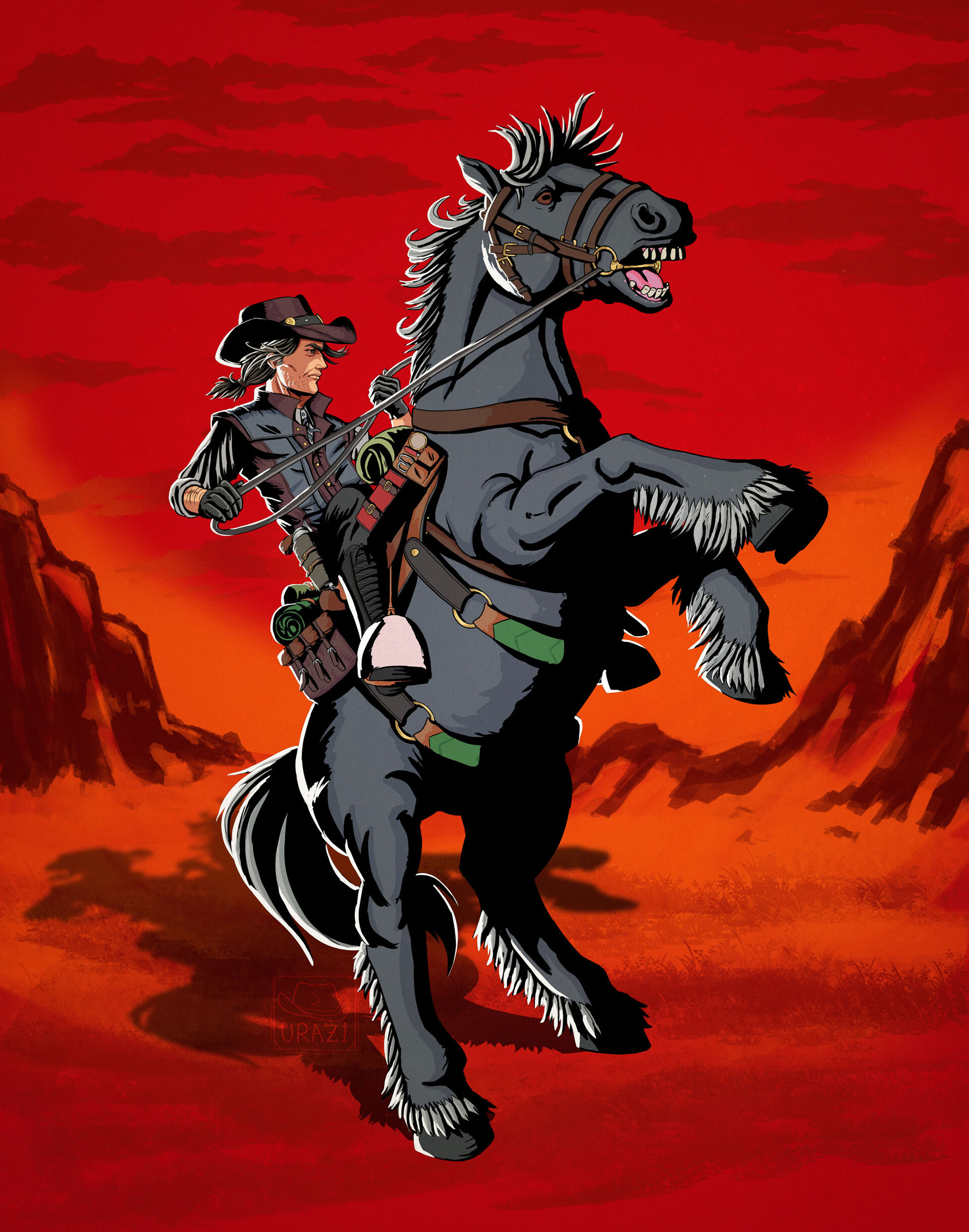 ArtStation - Red dead redemption style