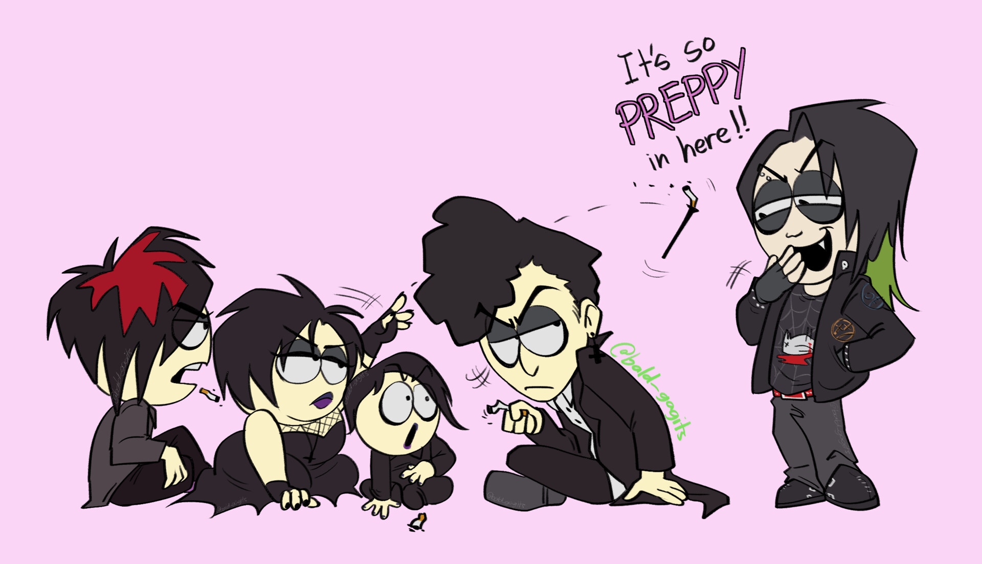 ArtStation - Goth Kids South Park