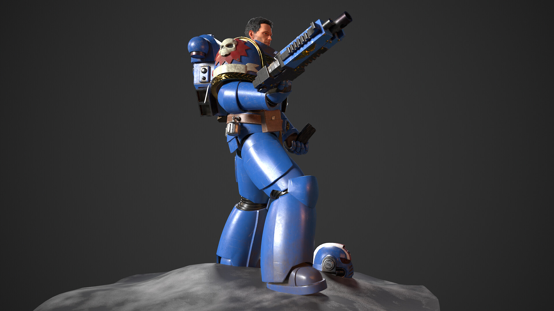 Pratham Bappakhane - Warhammer 40k Space Marine 3D Model