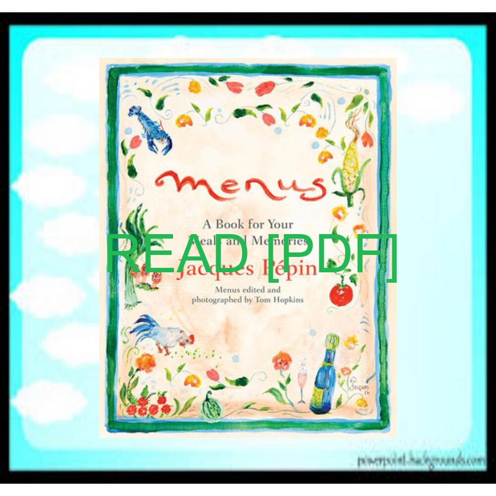 ArtStation - Download eBook Menus A Book for Your Meals and Memories ...