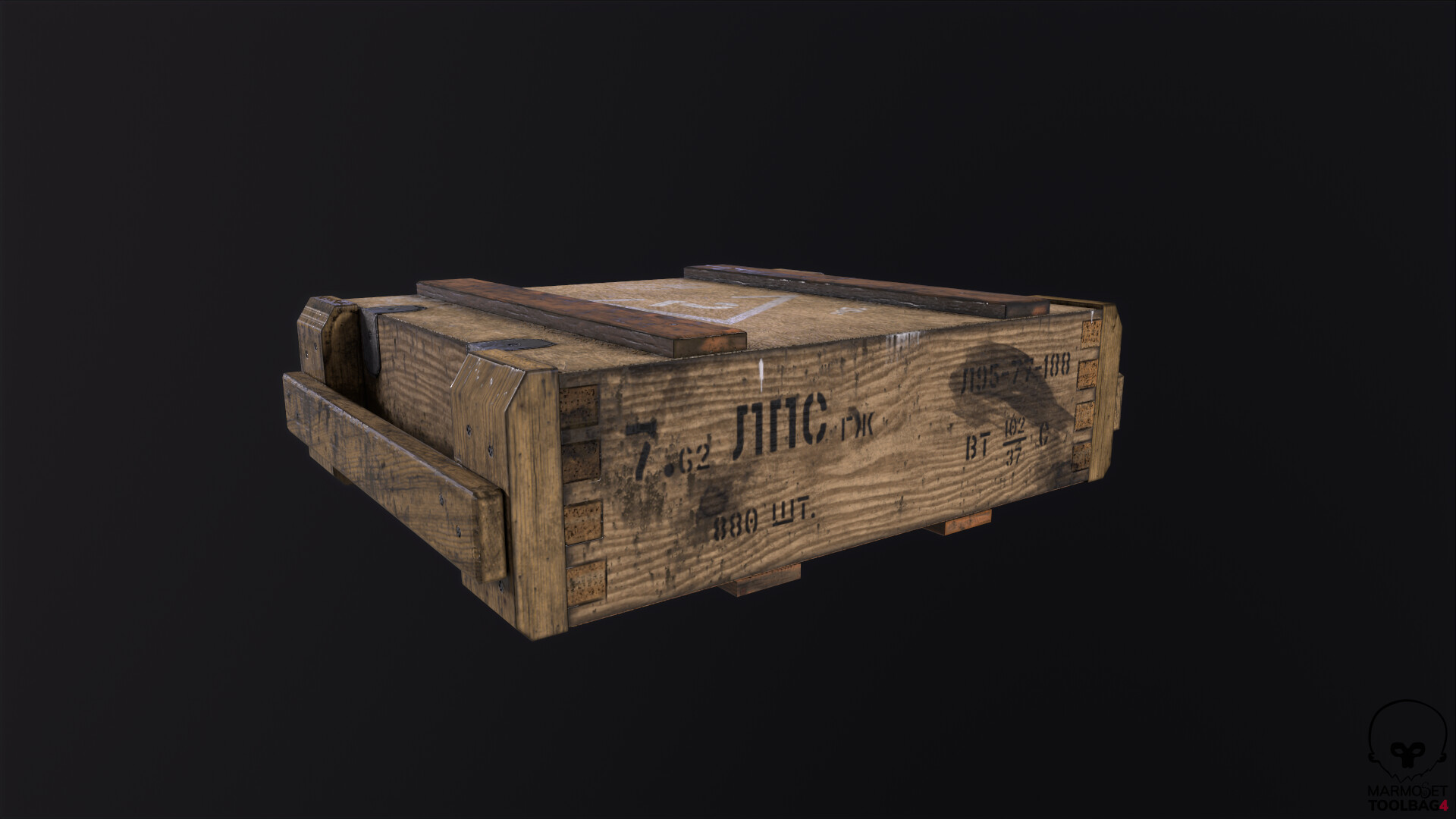 ArtStation - Dirty Soviet ammunition crate