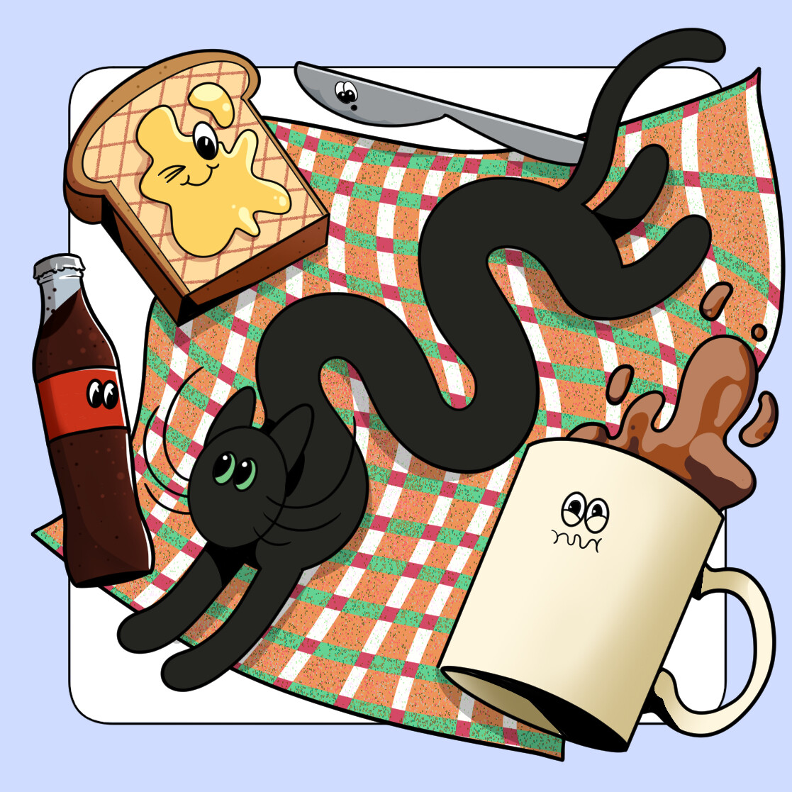 ArtStation - Cat and Toast