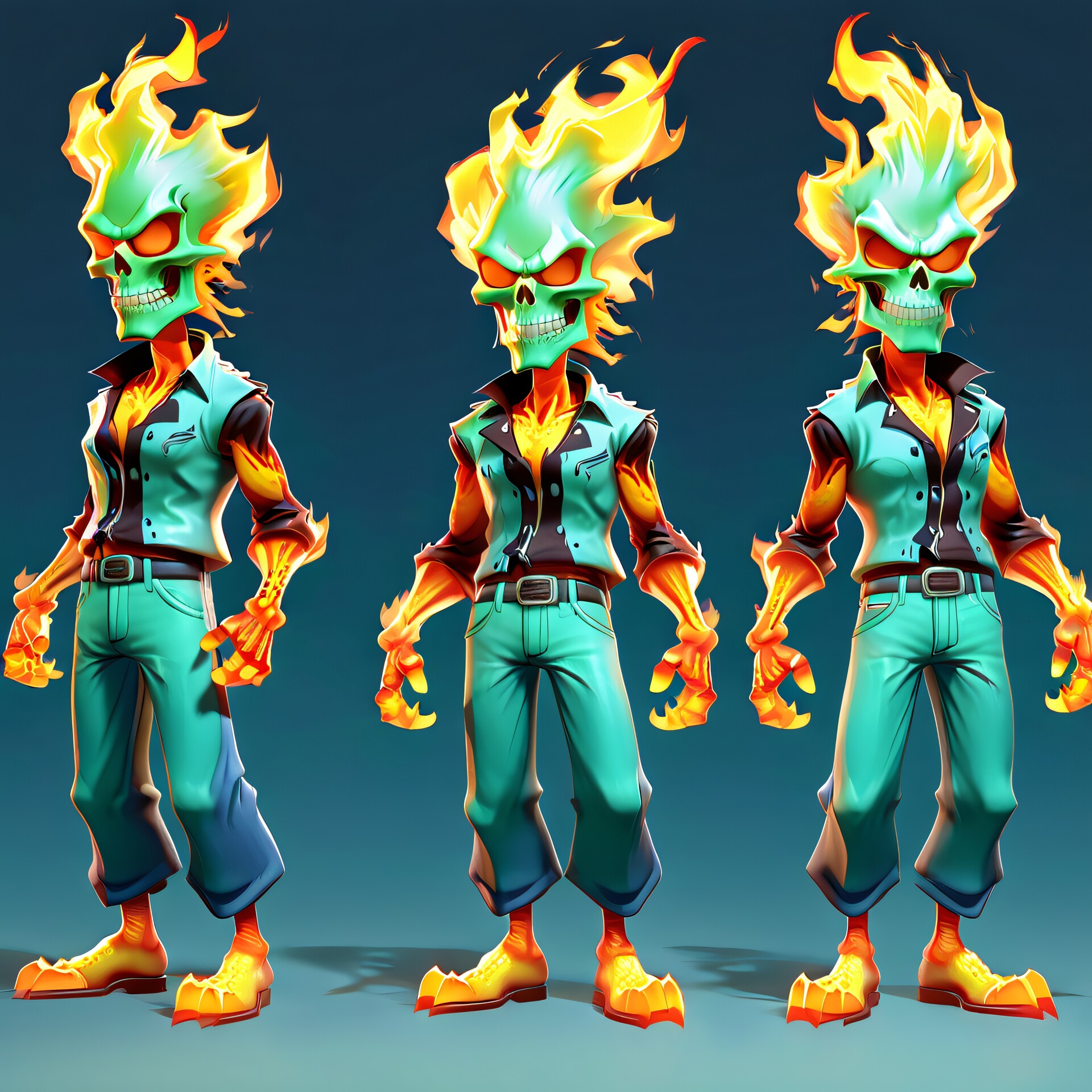 ArtStation - +200 Stylized Ghost Rider | 4K