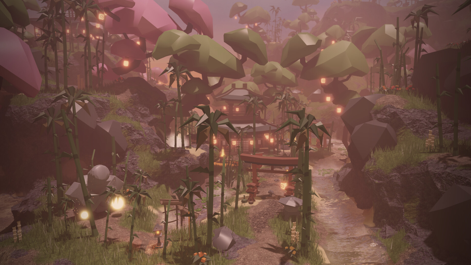 ArtStation - Low-Poly Japanese Island [Showcase]