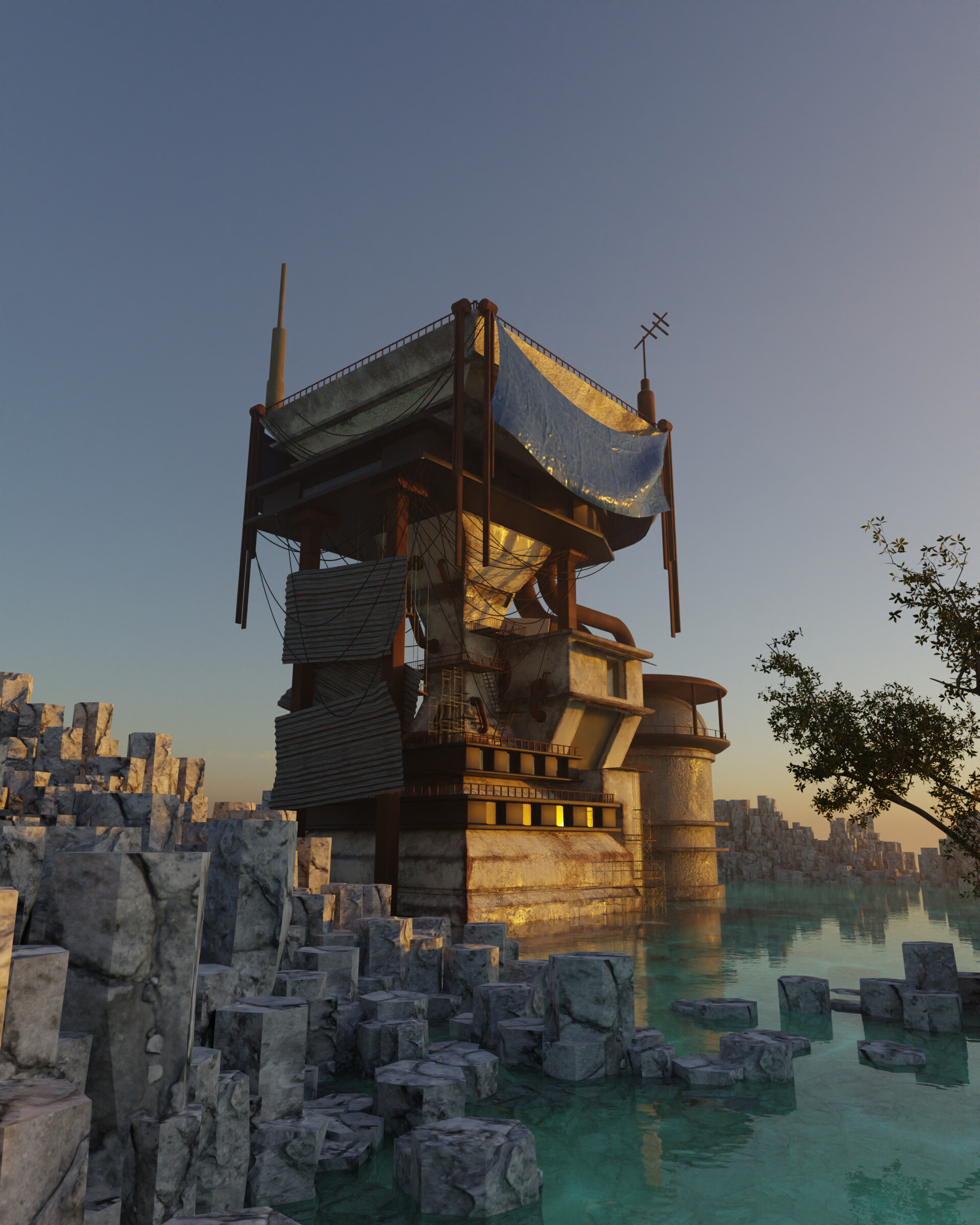 ArtStation - Water Tower