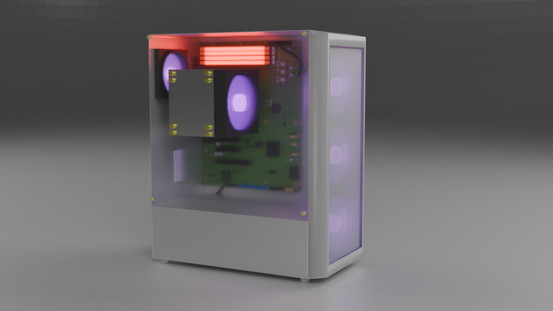 ArtStation - Low poly pc case