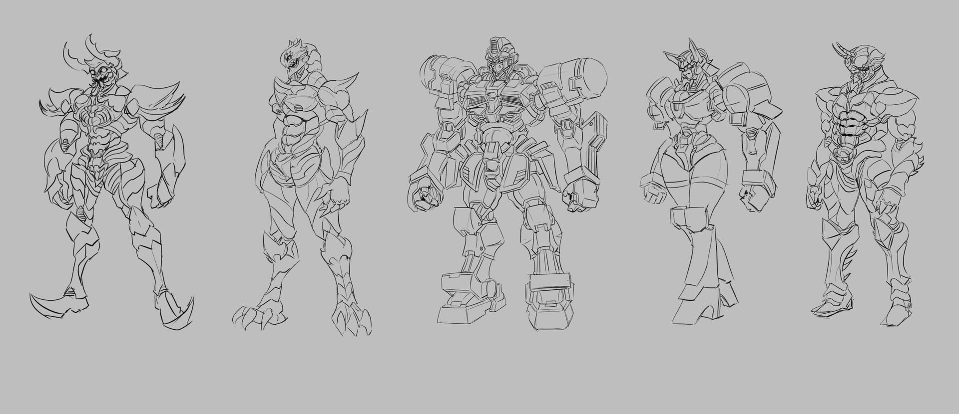 ArtStation - Character line arts