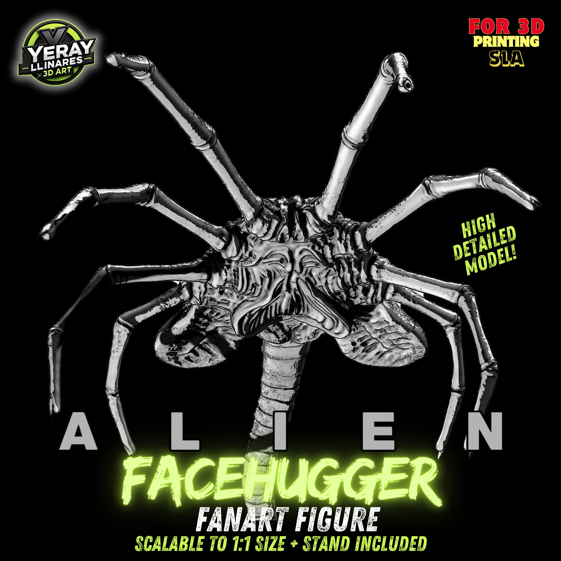 ArtStation - Highly Realistic Facehugger Model to Commemorate Alien ...