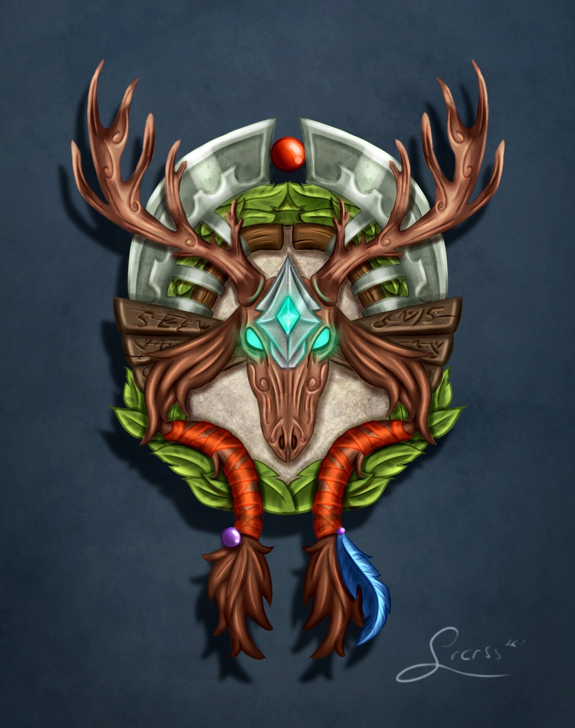 ArtStation - Personalized Druidic Fantasy Crest
