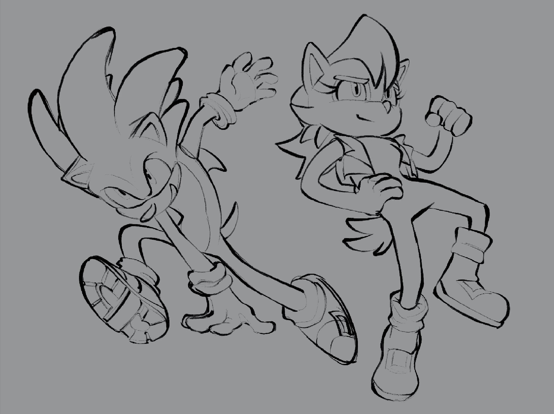 sonic sally coloring pages