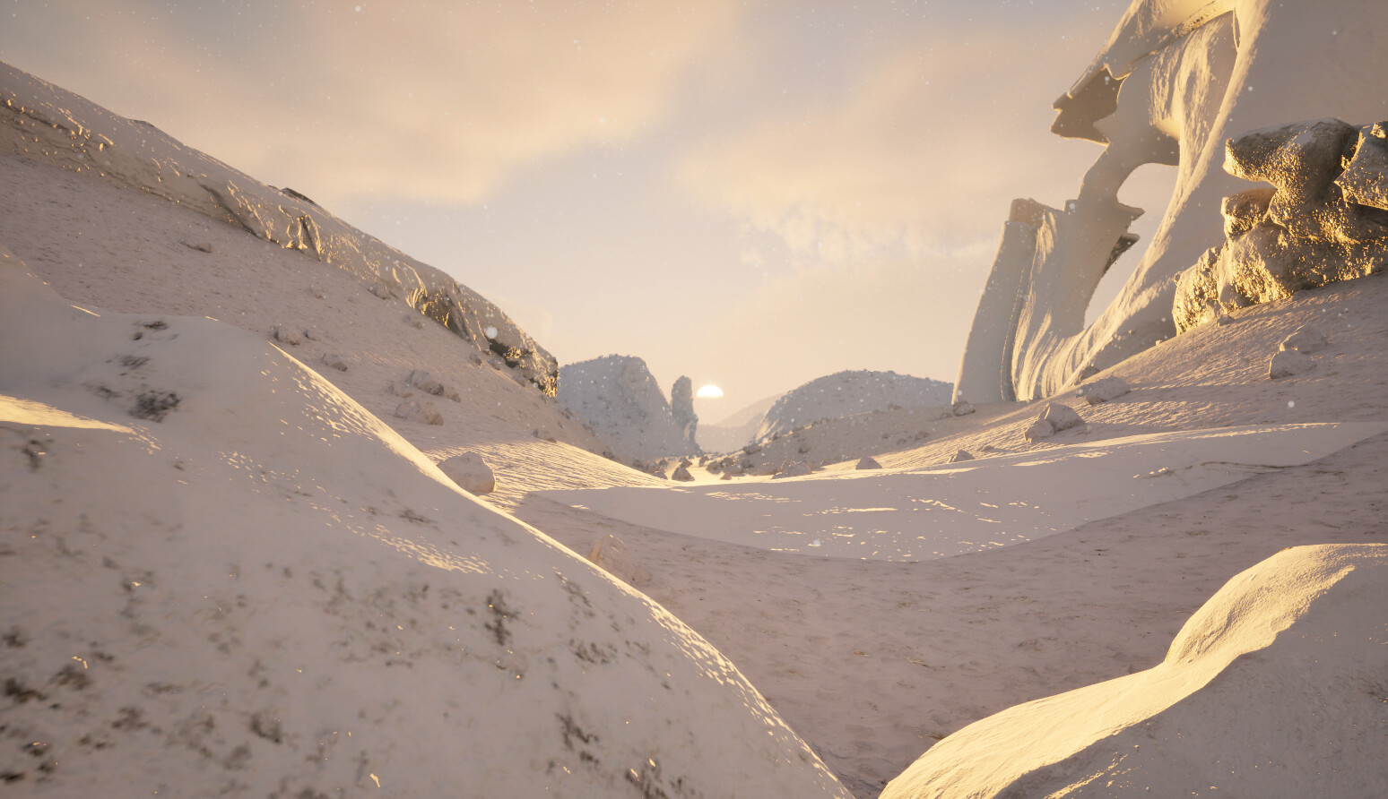 ArtStation - Snow landscape Environment Art