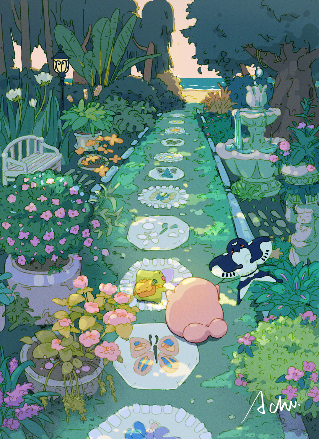 ArtStation - We built a road to see the sea