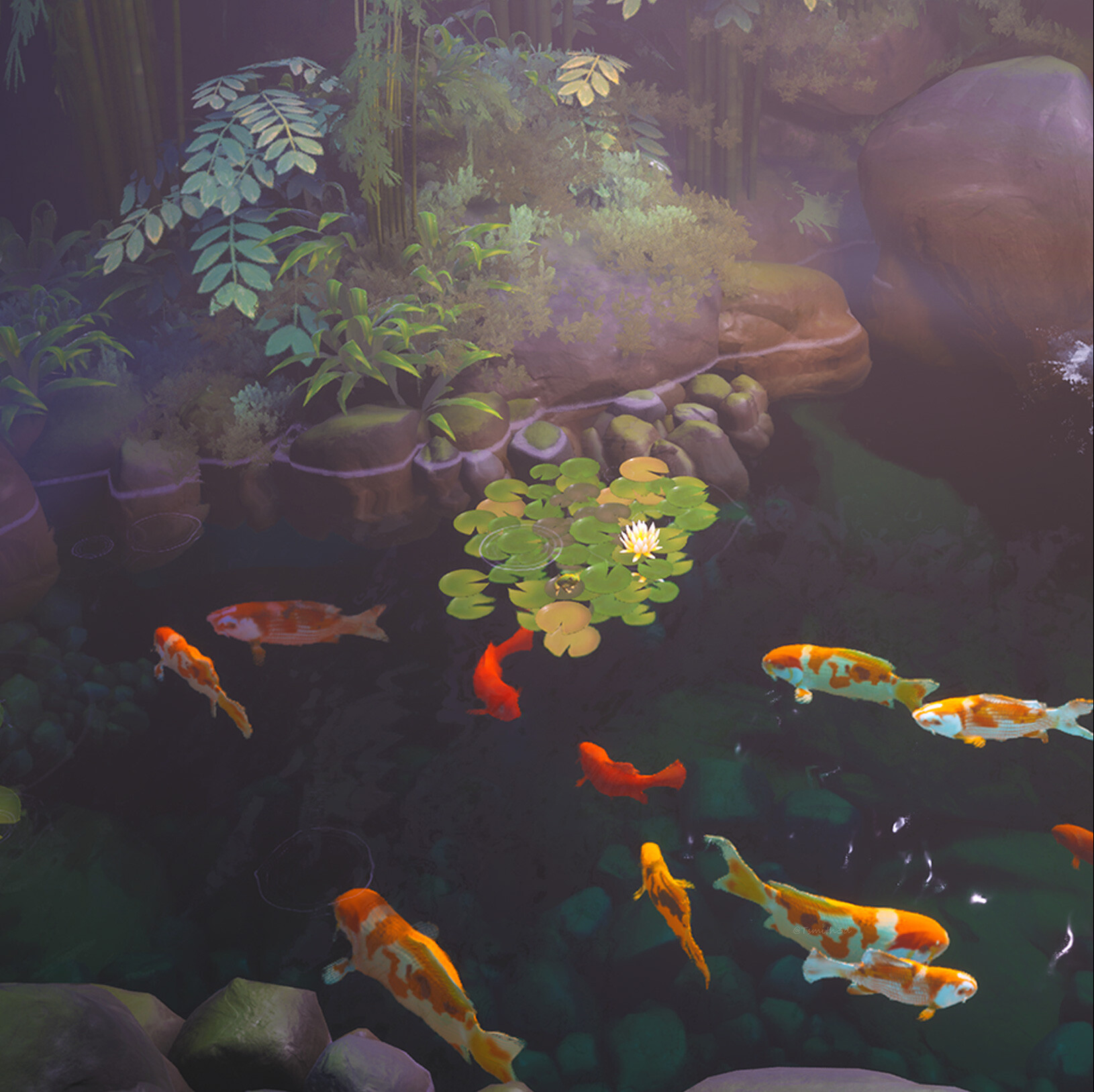 Tyler Smith - Koi Pond in Unreal 5