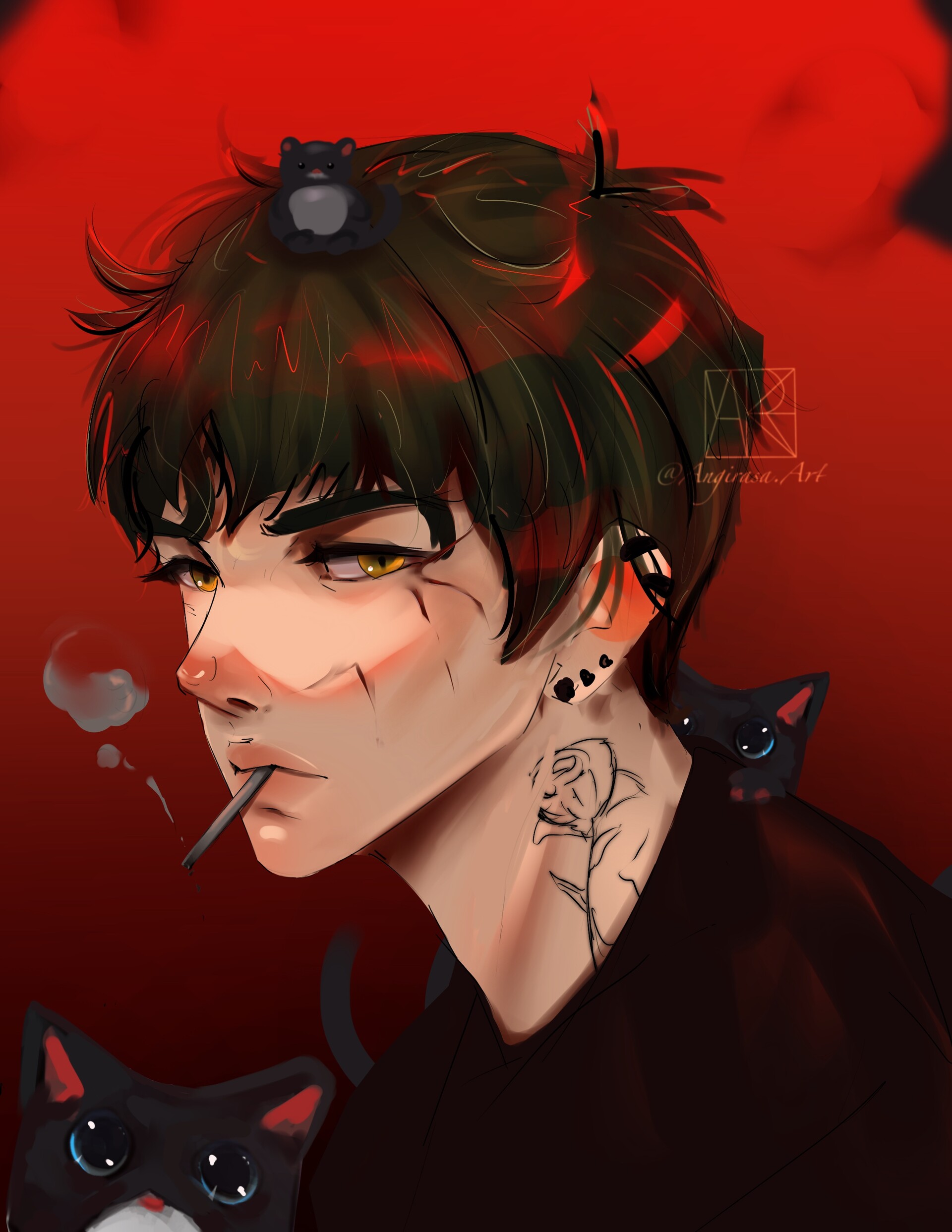 ArtStation - Hawk (Male OC Portrait)