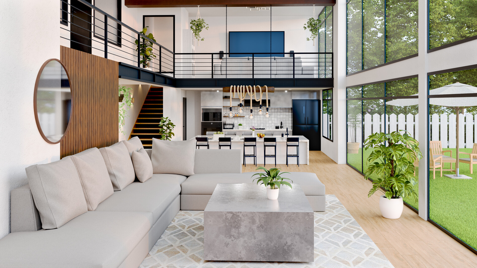 ArtStation - Open Space Two Floors Villa