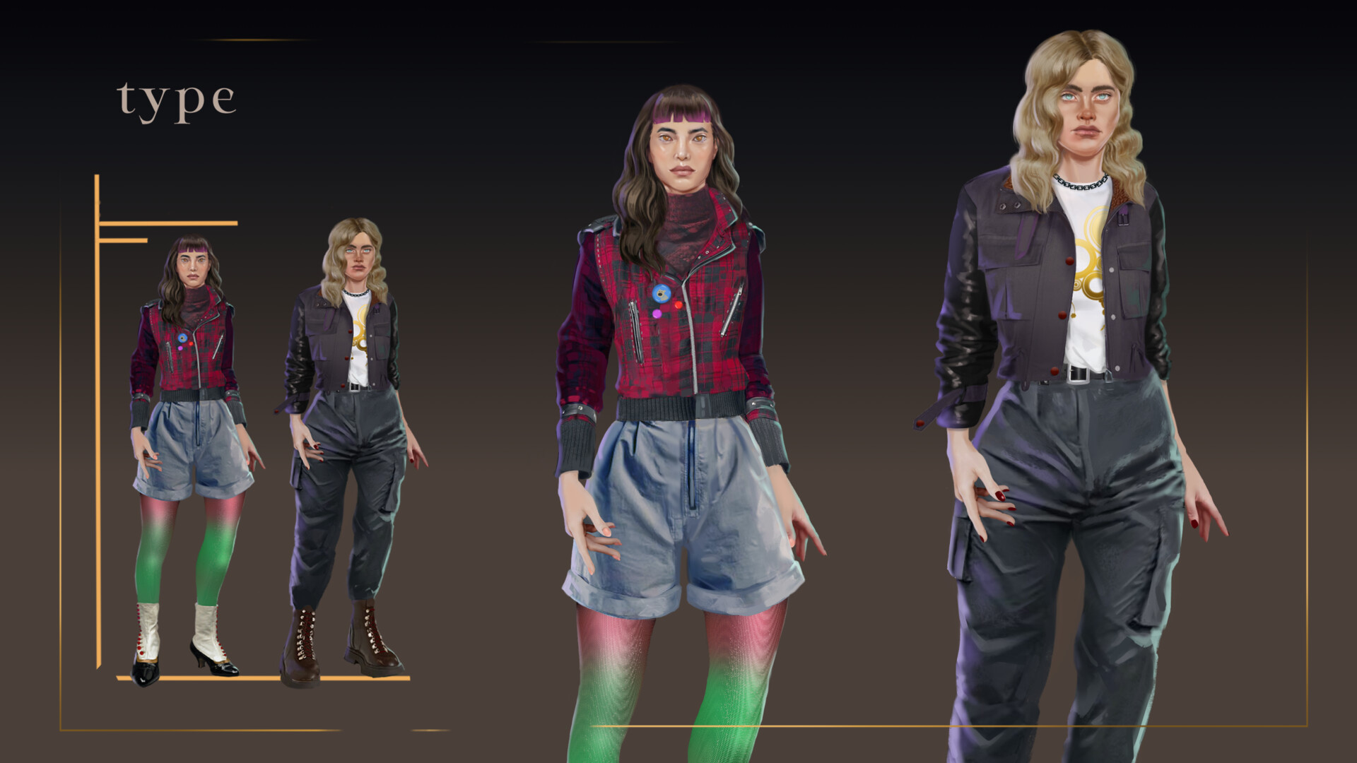 ArtStation - characters for a visual novel