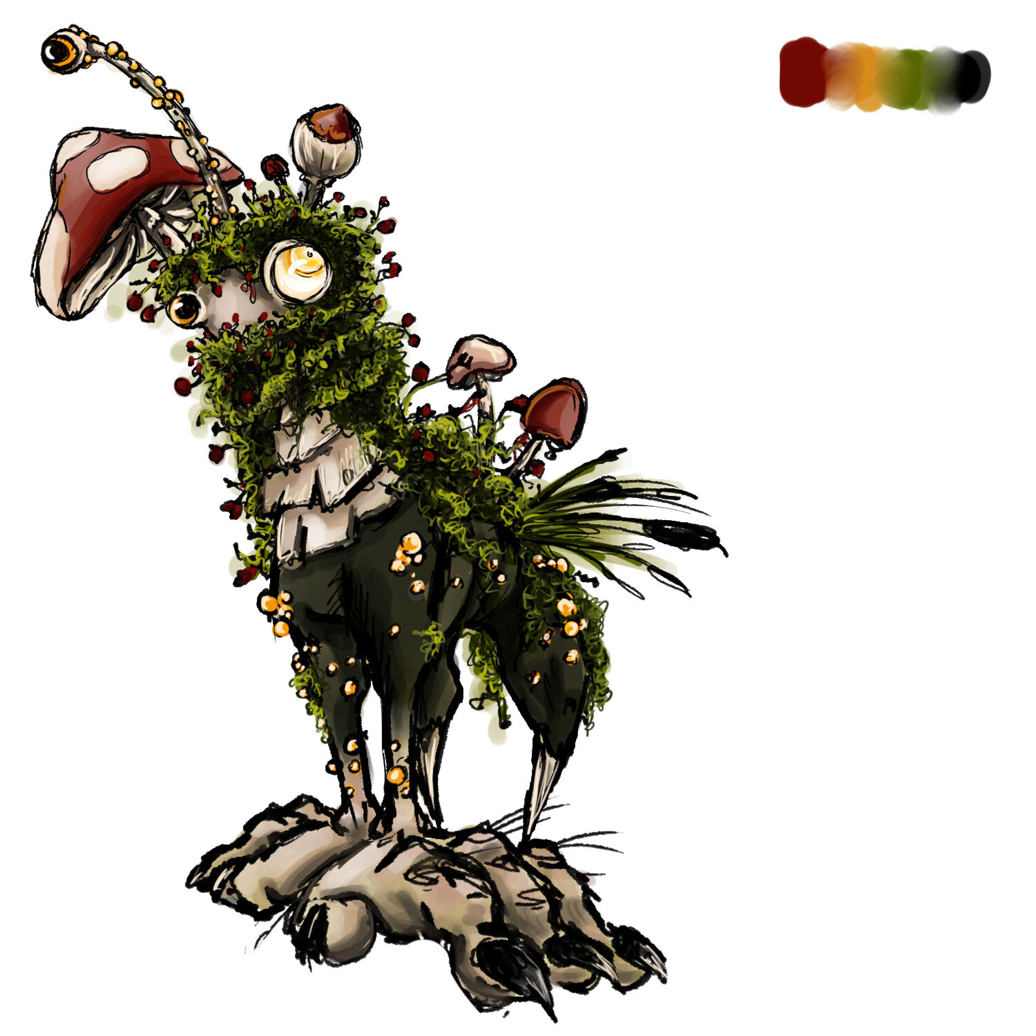 ArtStation - Tree Trunk shade into creatures