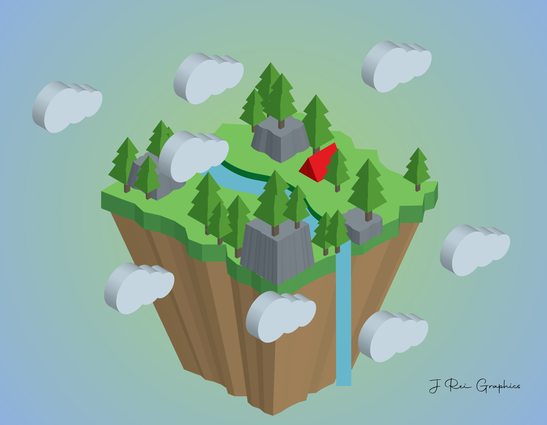 ArtStation - Floating Island