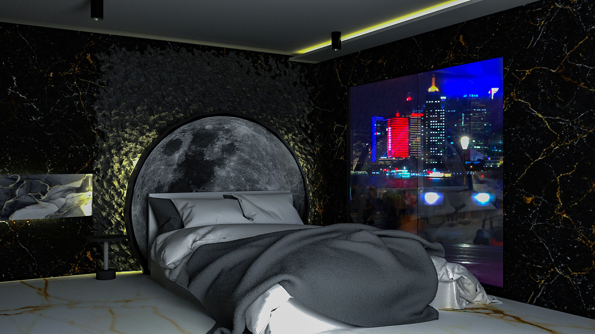 ArtStation - Moon in the Bedroom