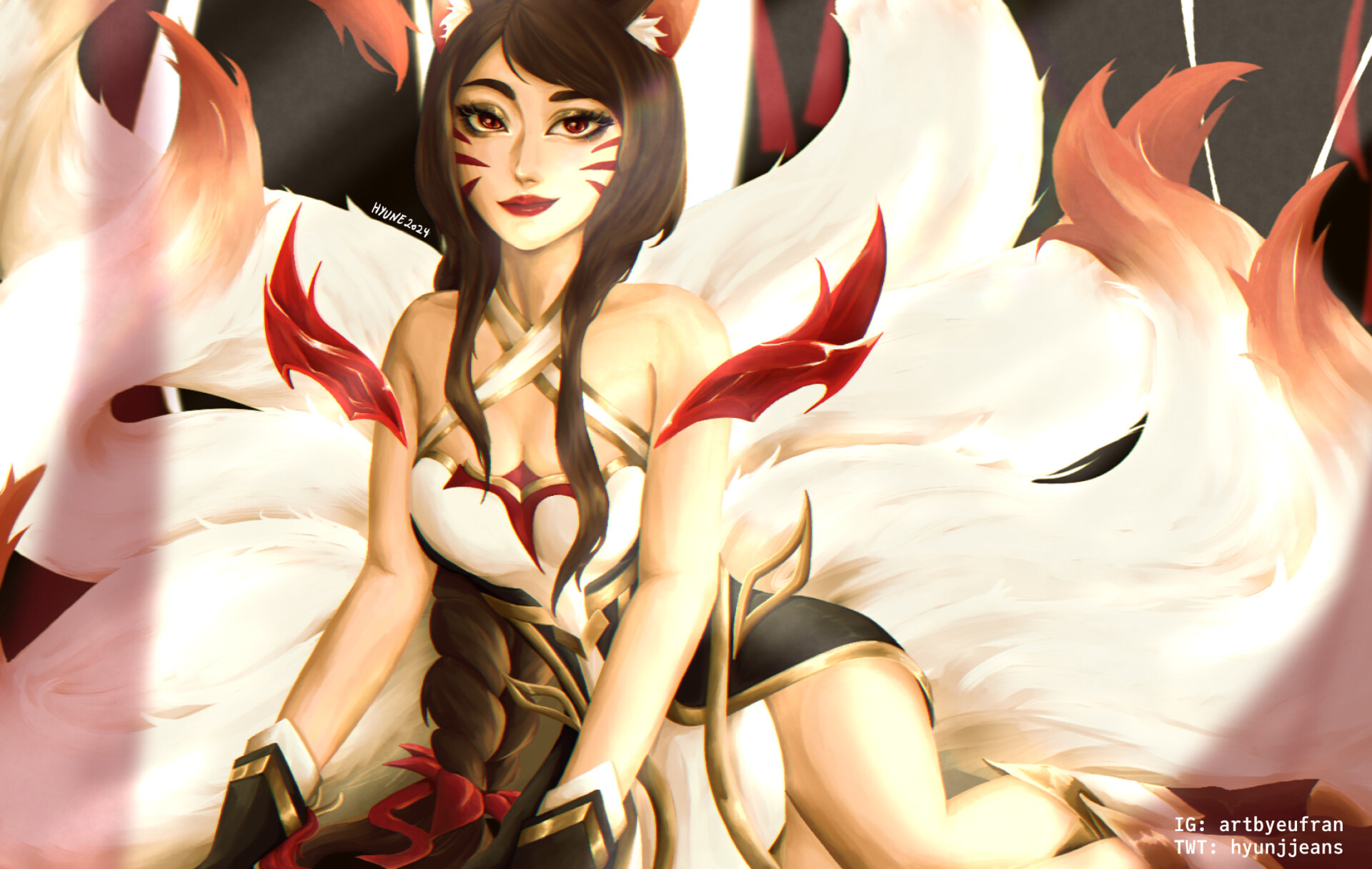 ArtStation - Risen Legend Ahri - Faker Hall of Legends