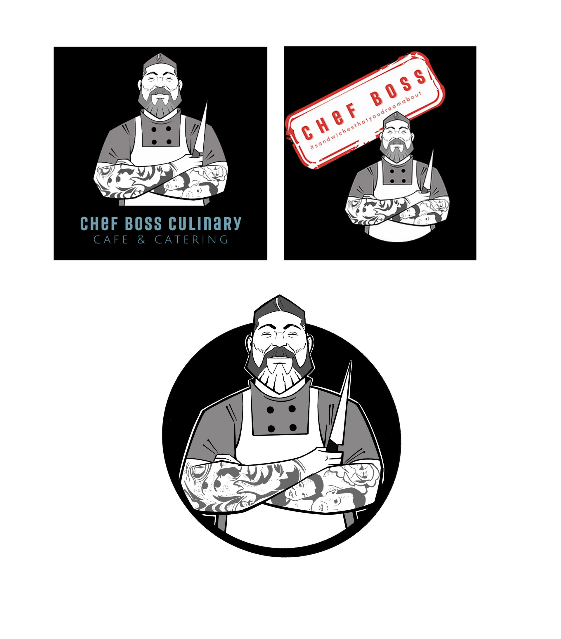 ArtStation - Chef Boss Logo Design graphic design