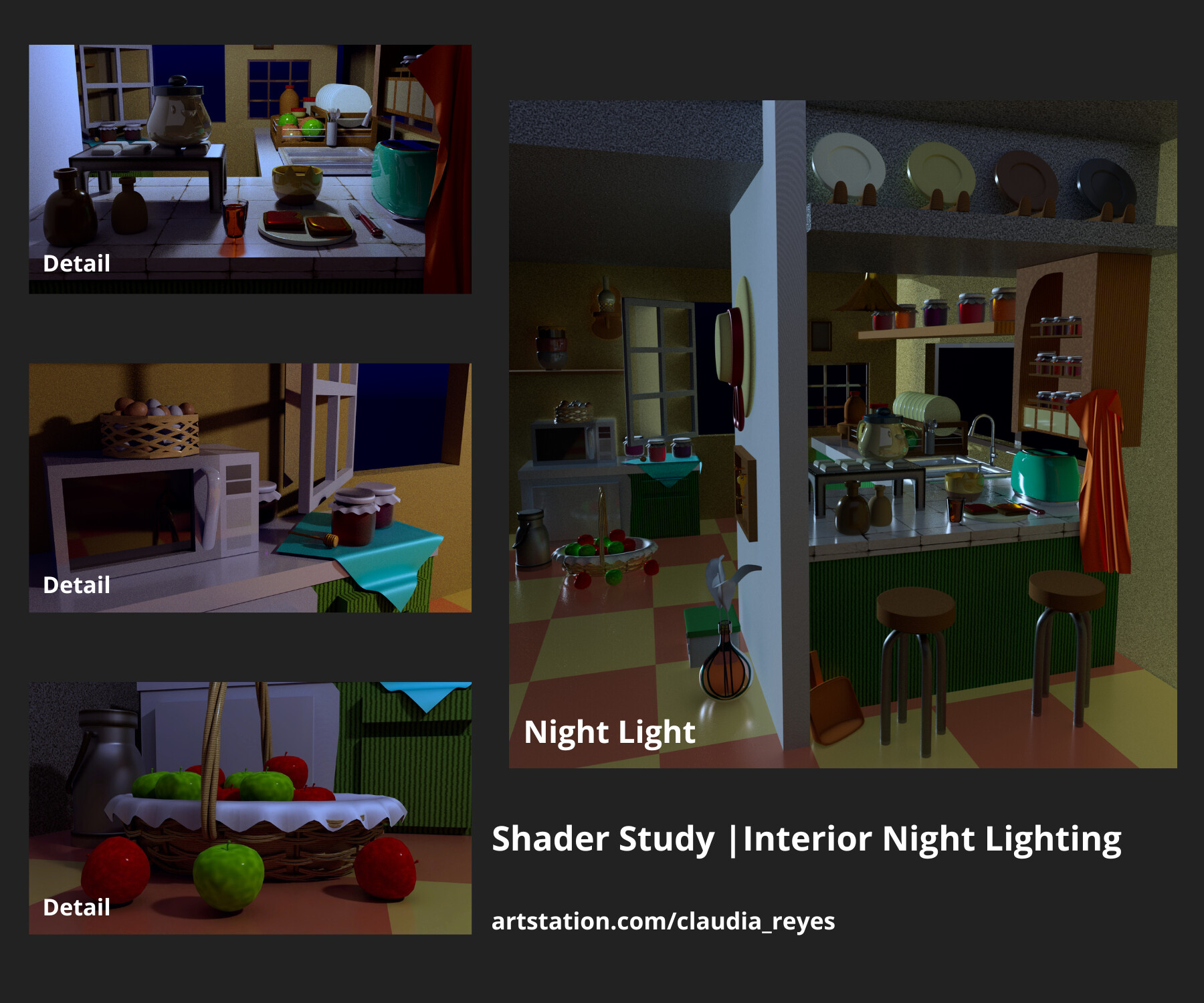 ArtStation - Interior Night Lighting