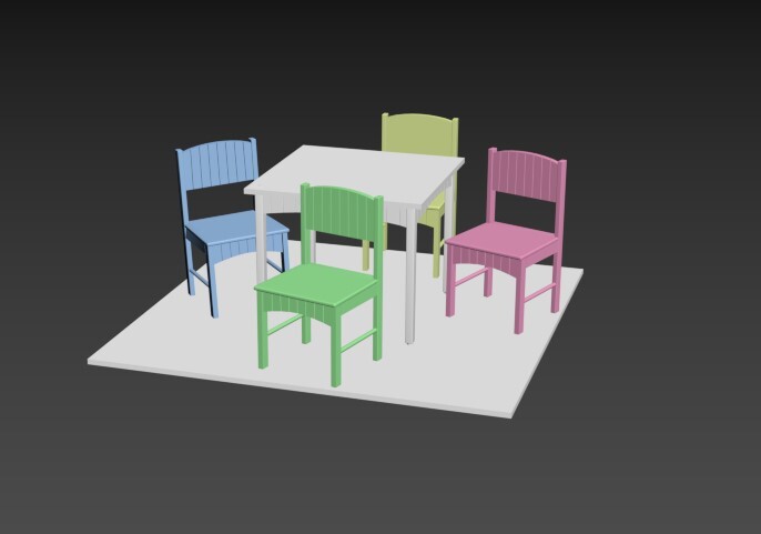 ArtStation - Table and Chair