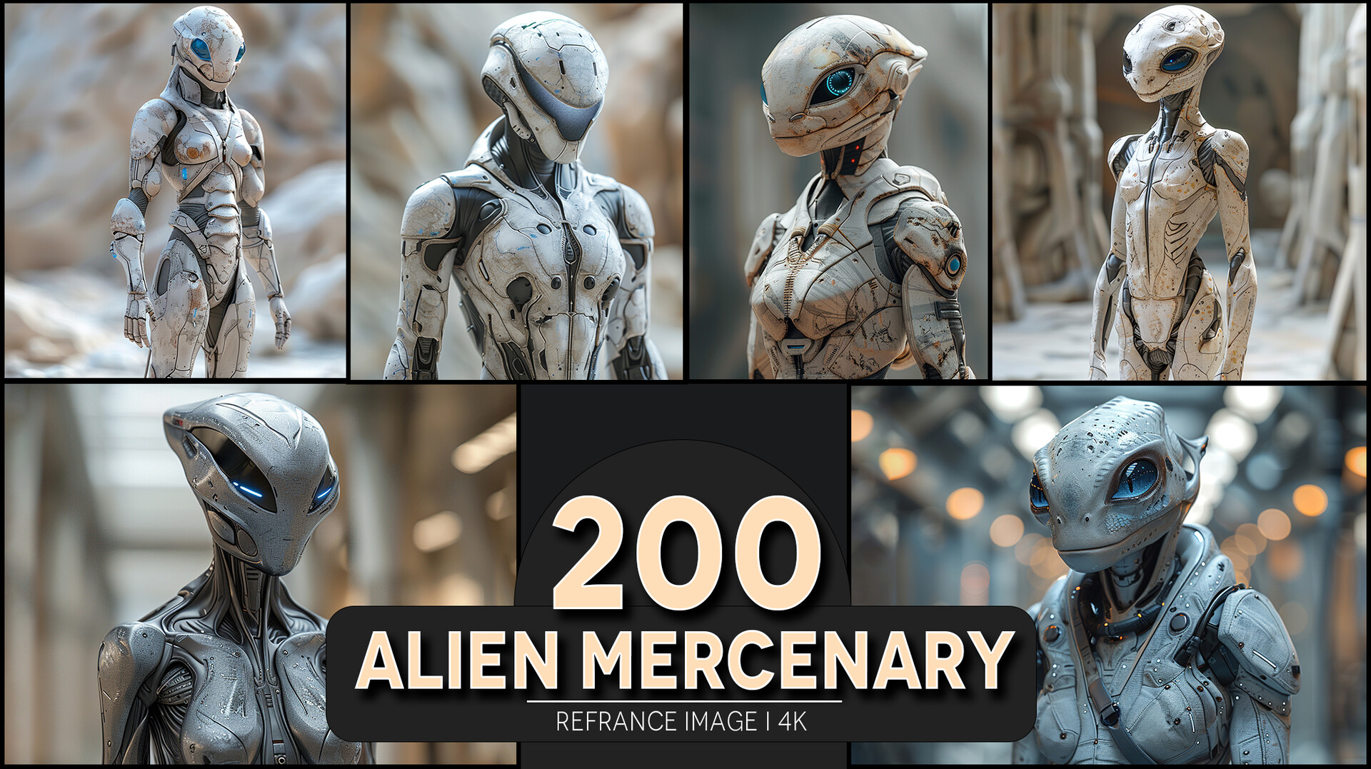 Pixel Ref - Alien Mercenary 4K Reference/Concept Images