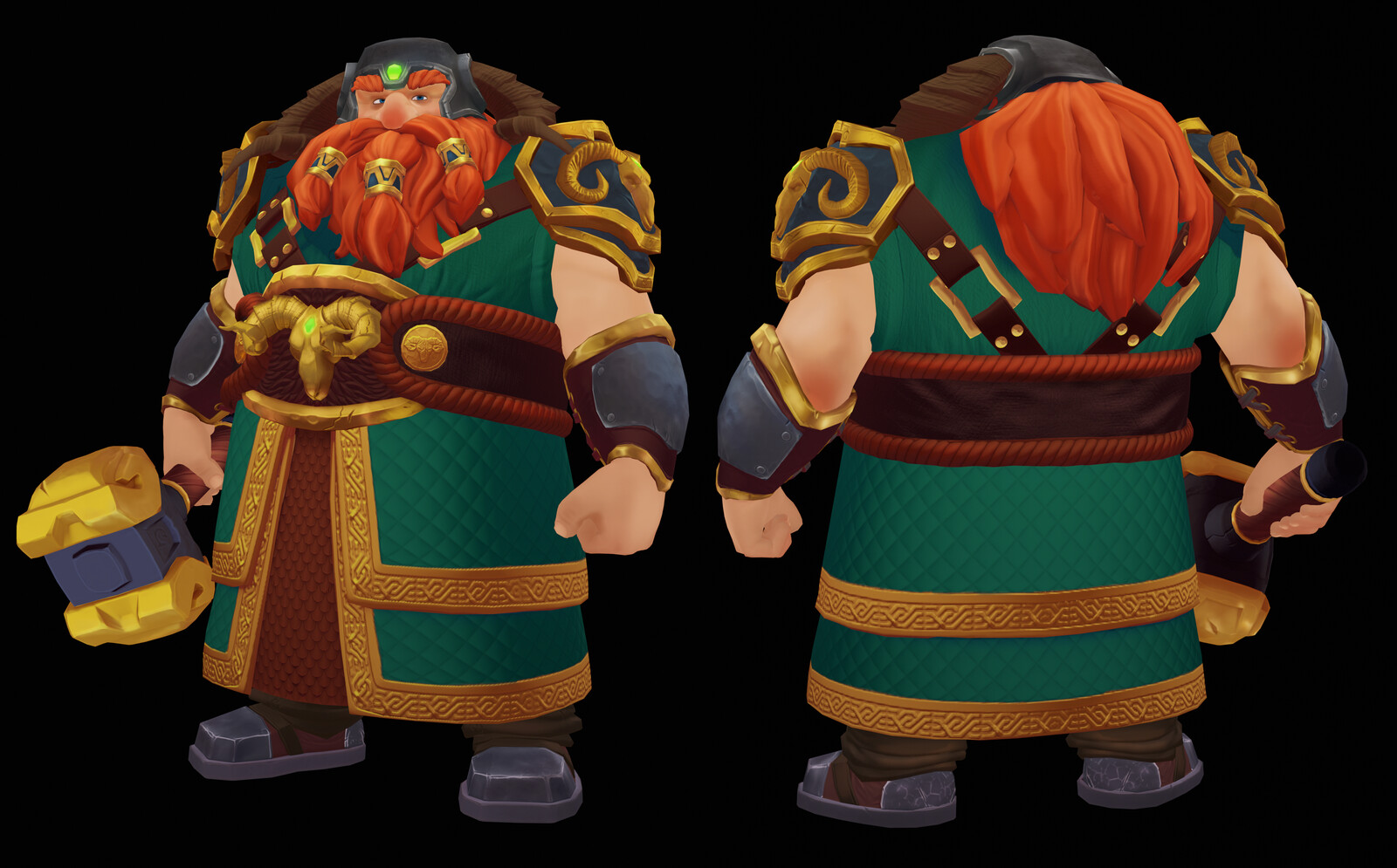 cg farmer - Hand painted Dwarf