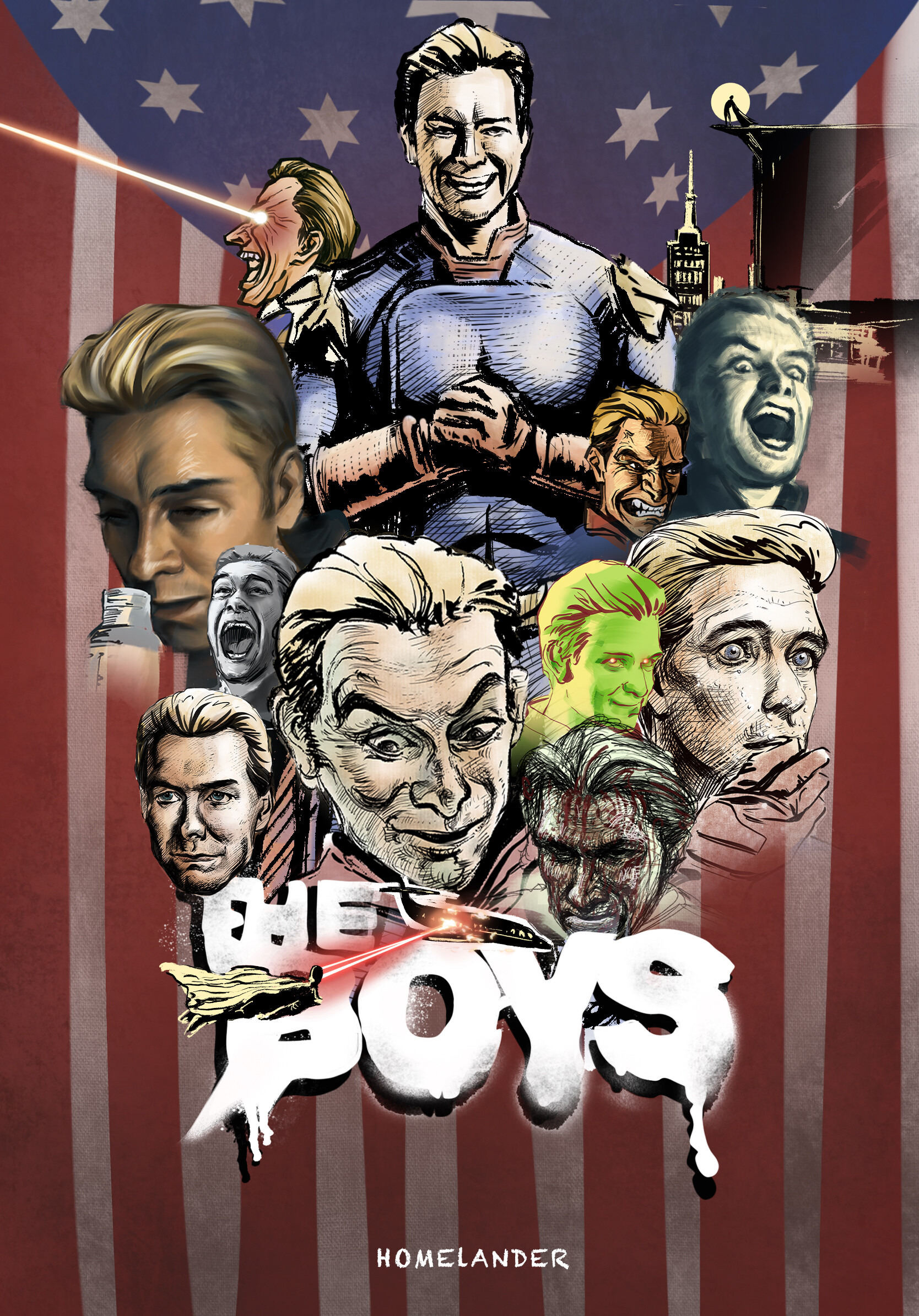 ArtStation - Homelander comic posters
