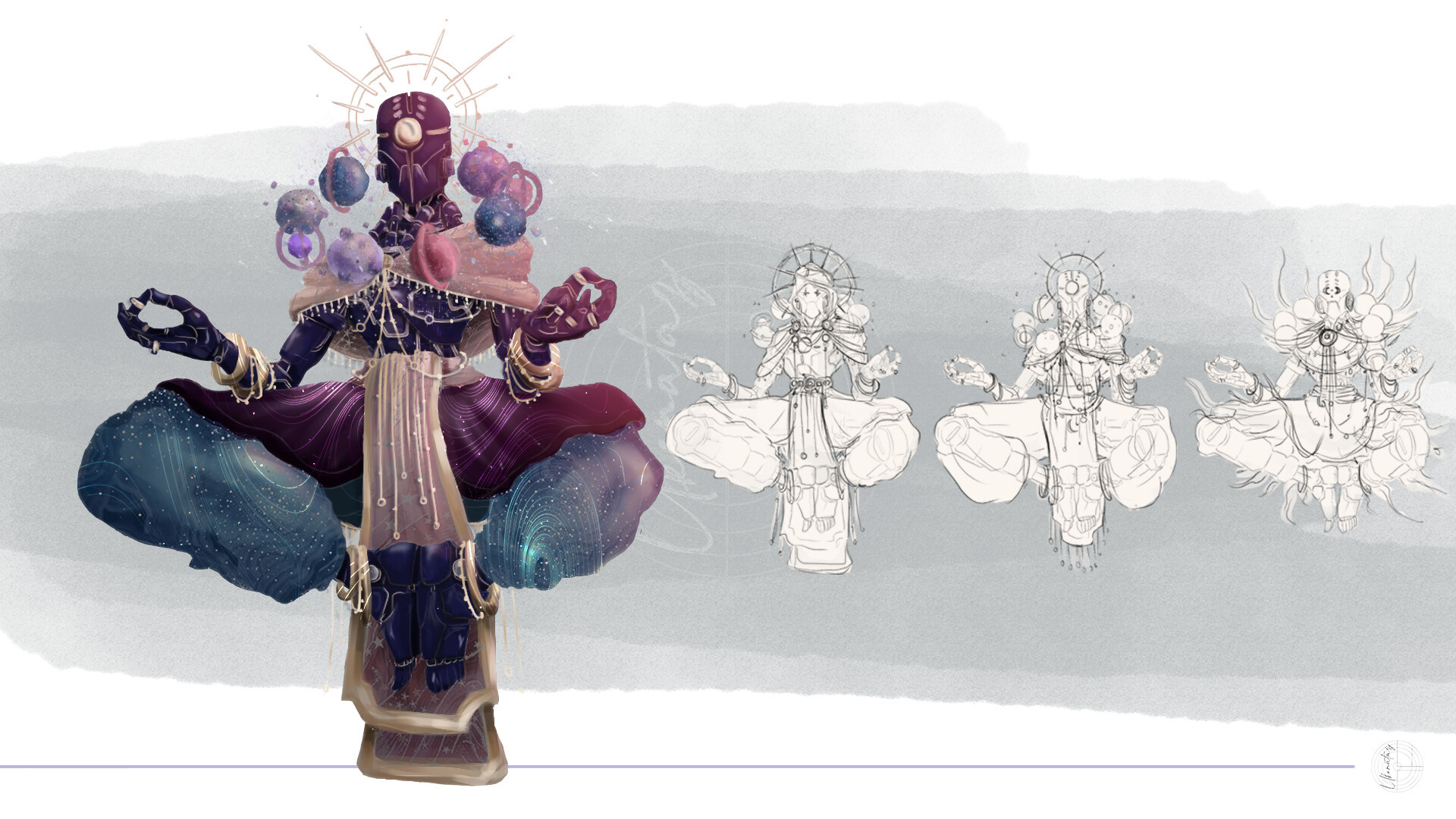ArtStation - Zenyatta astronomical god